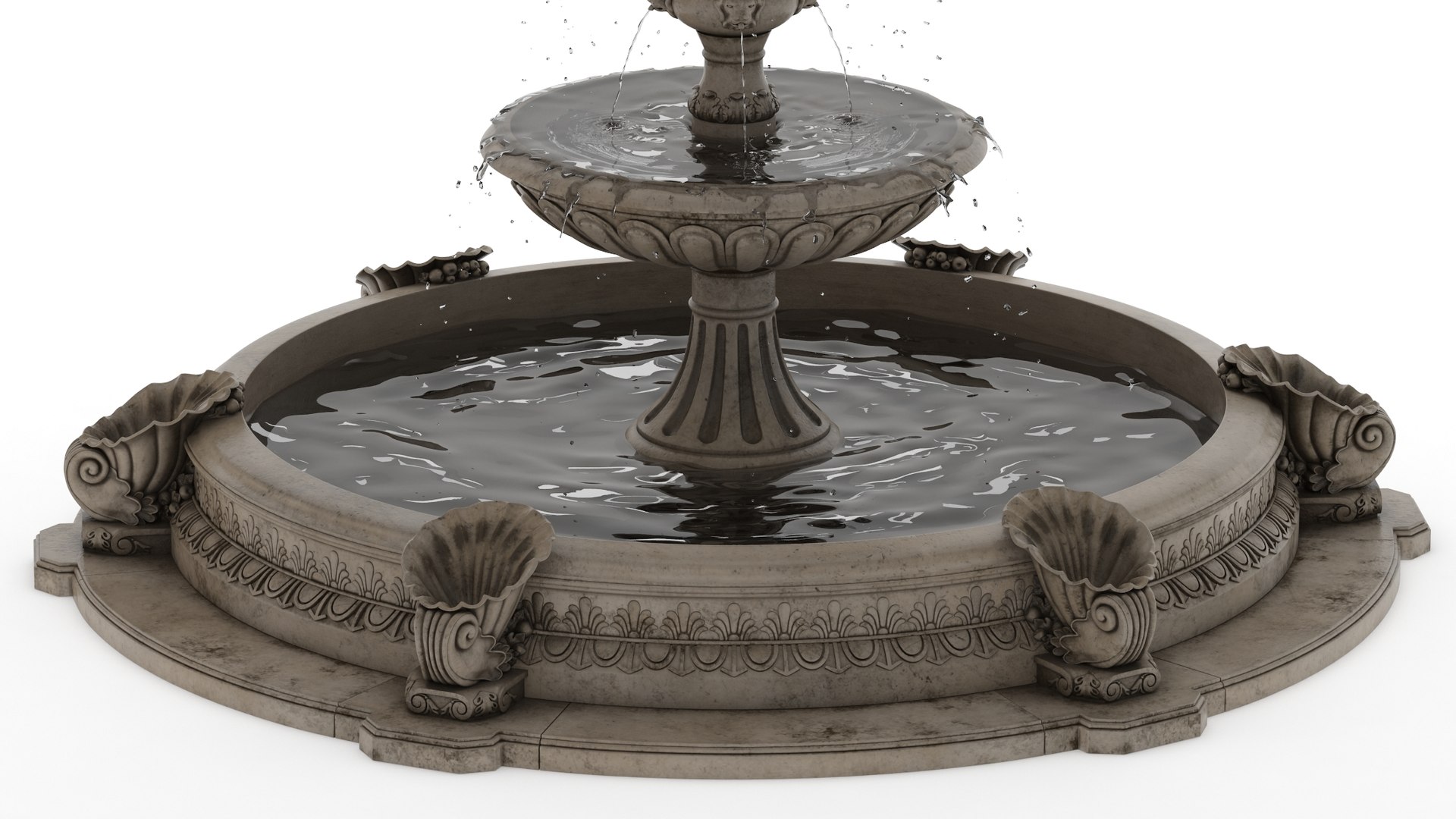 3D Fountain 03 PBR Realistic Model - TurboSquid 2053804