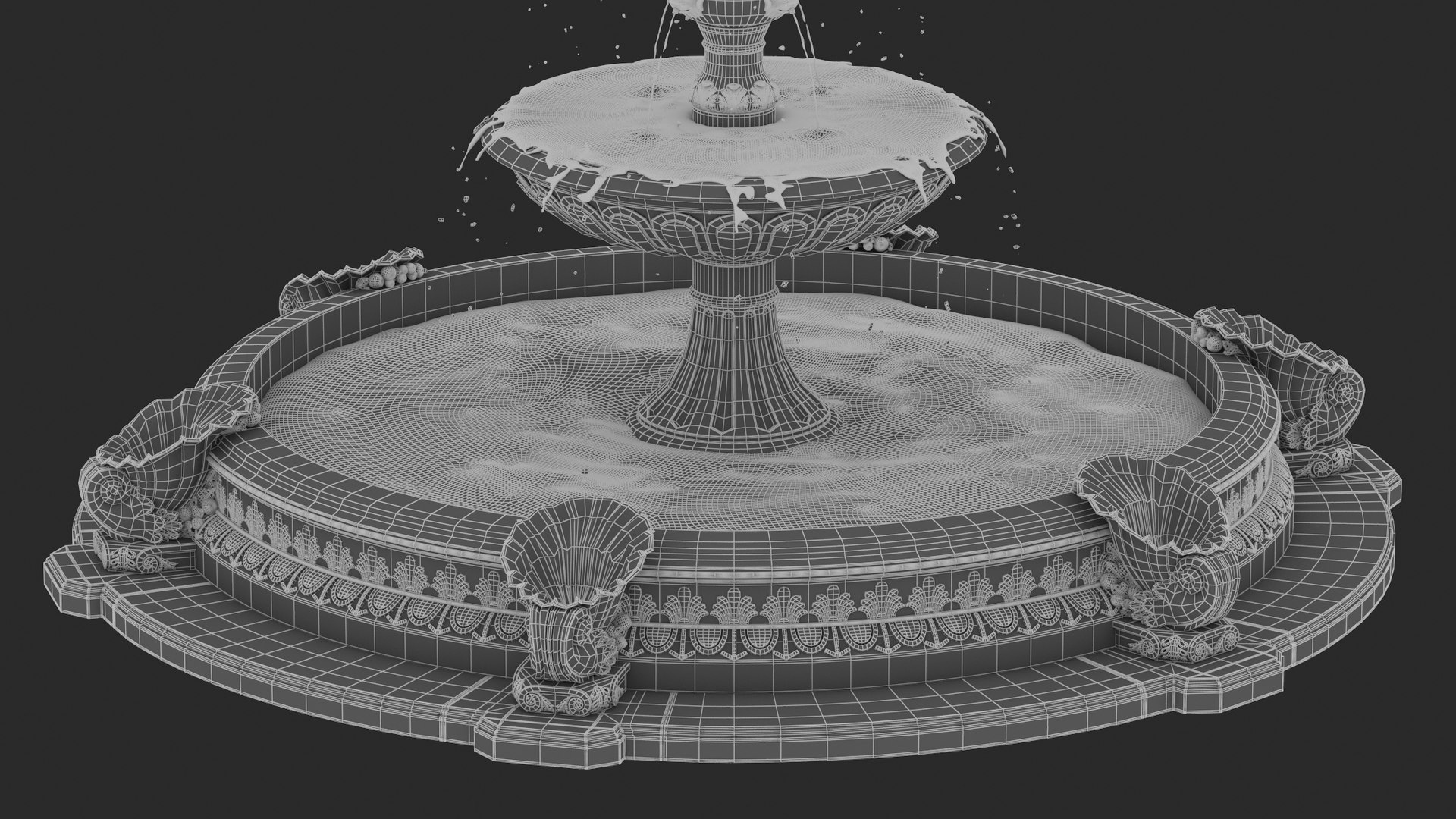 3D Fountain 03 PBR Realistic Model - TurboSquid 2053804