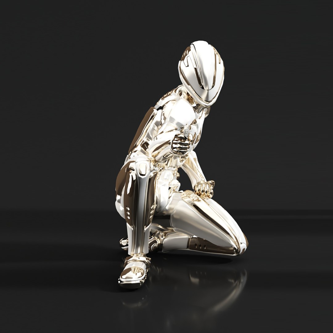 3D Silver Robots Model - TurboSquid 2298193