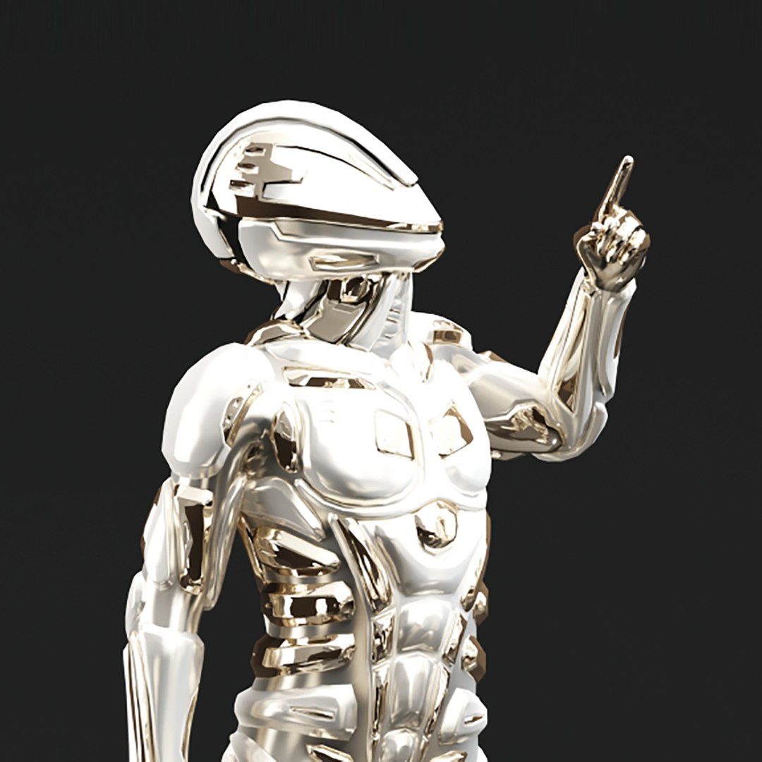 3D Silver Robots Model - TurboSquid 2298193