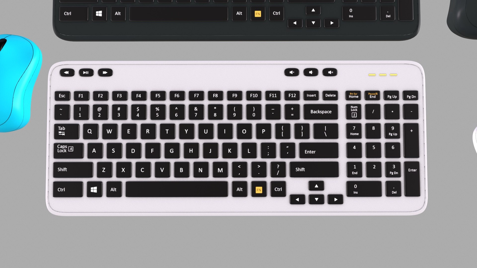 Computer Keyboard And Mouse 3D Model - TurboSquid 2479742