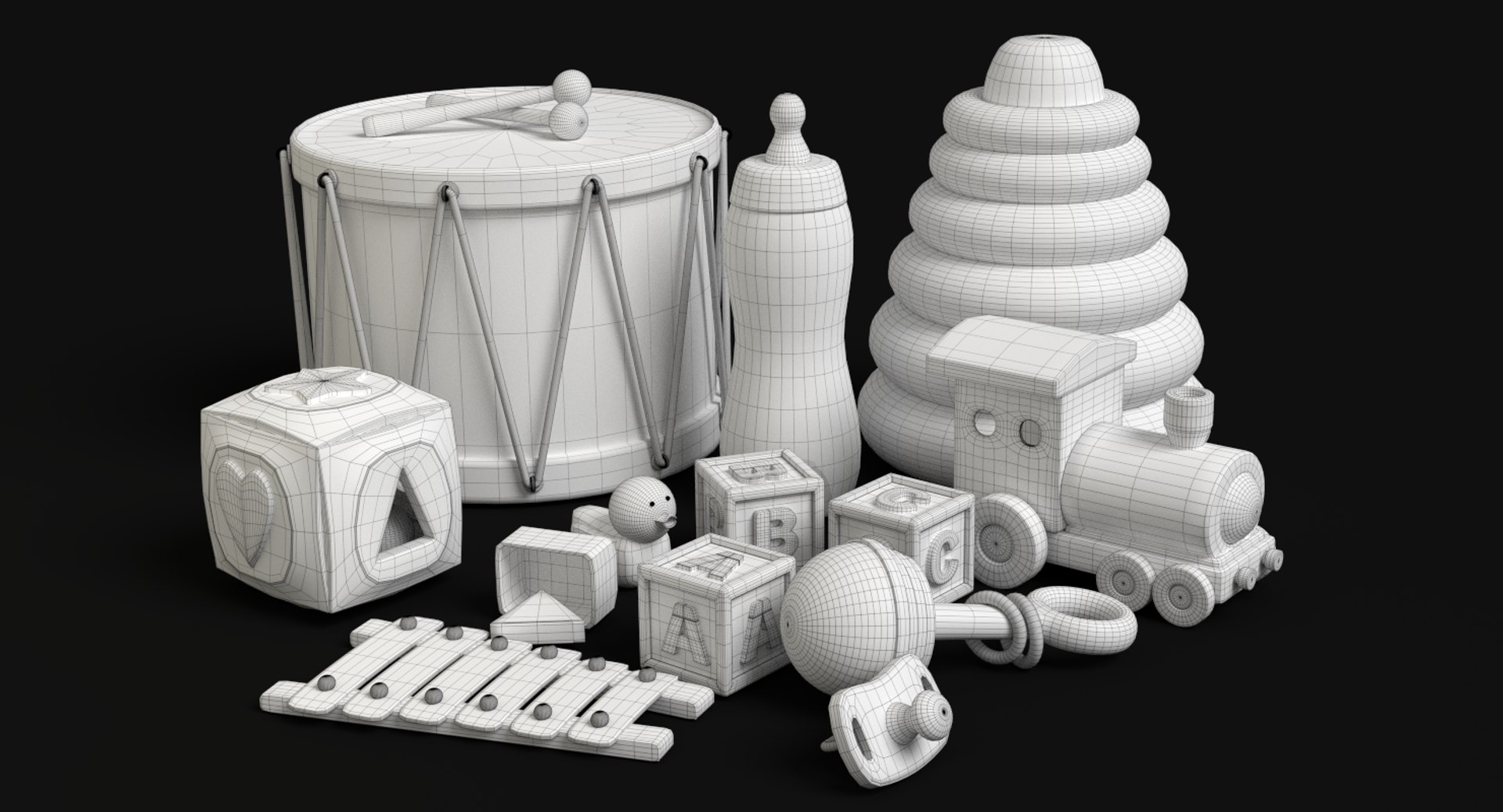 3d model toys