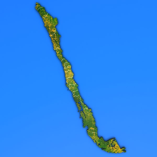 modelo 3d Chile detallado mapa del país - TurboSquid 1104726