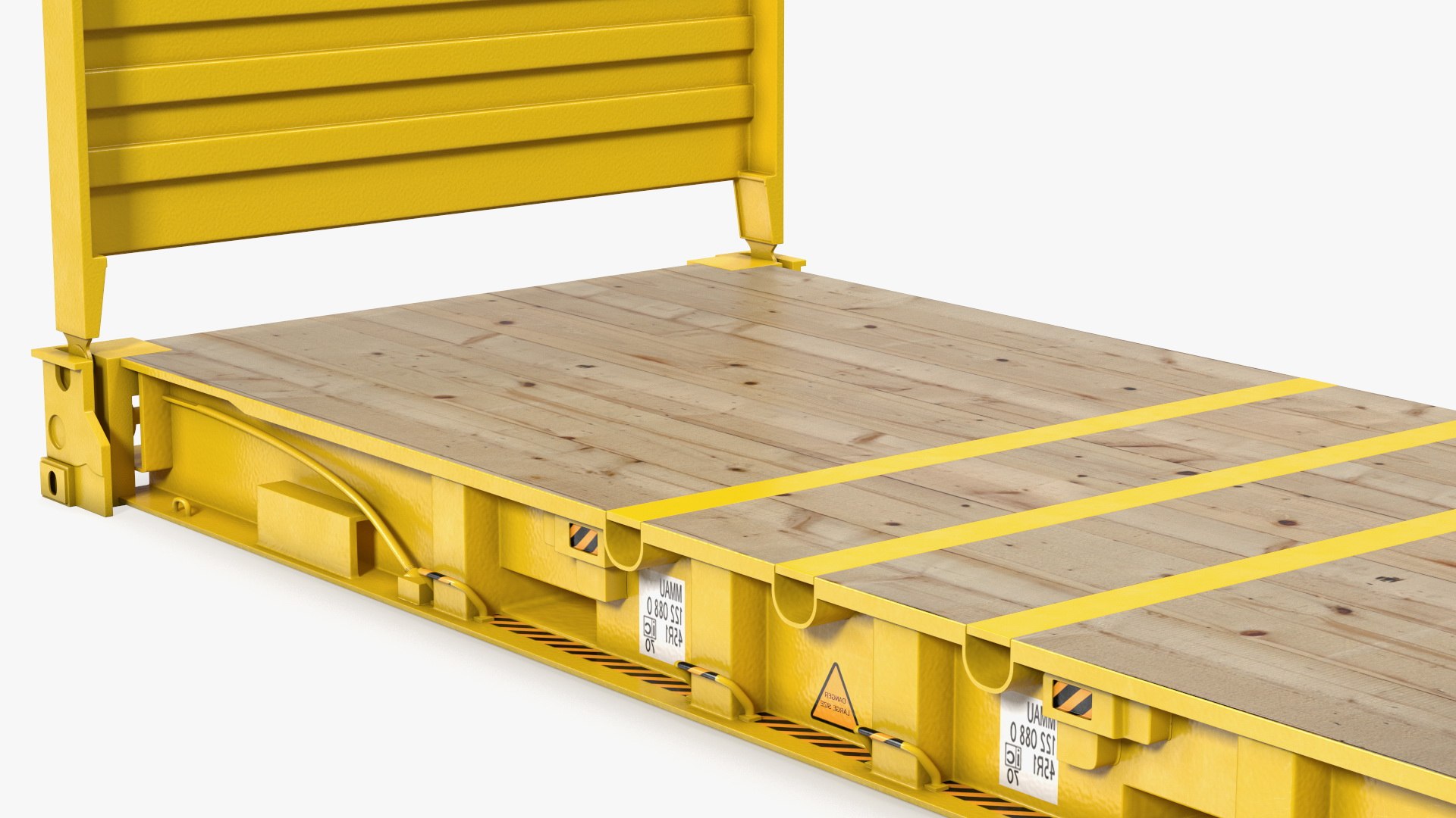 3D Flat Rack Container with Collapsible Ends - TurboSquid 2166933