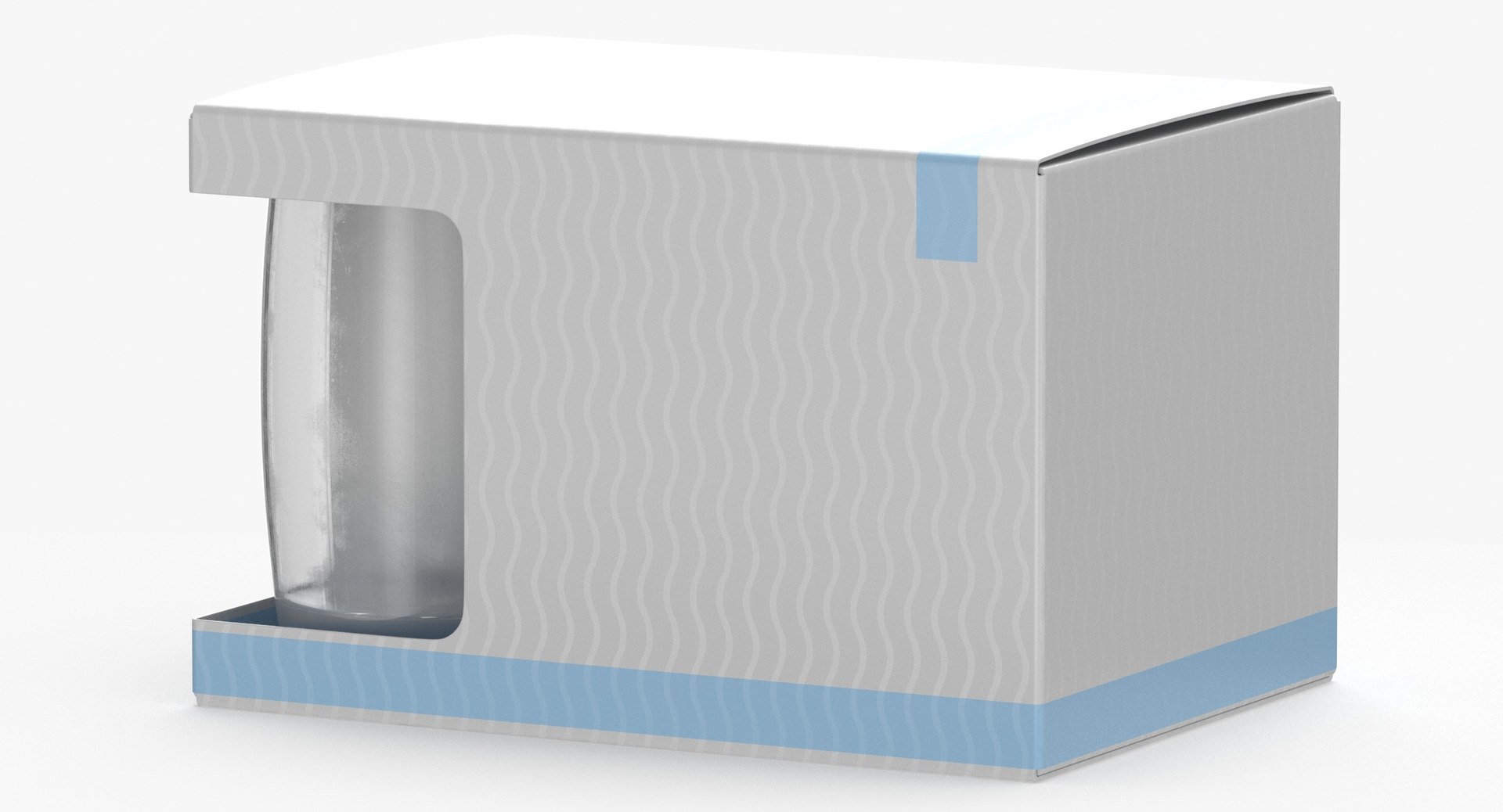 3D Glassware Long Standard Blank and Generic Box - TurboSquid 2133719