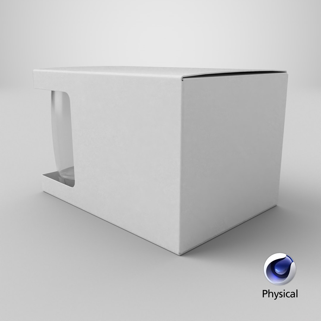 3D Glassware Long Standard Blank and Generic Box - TurboSquid 2133719