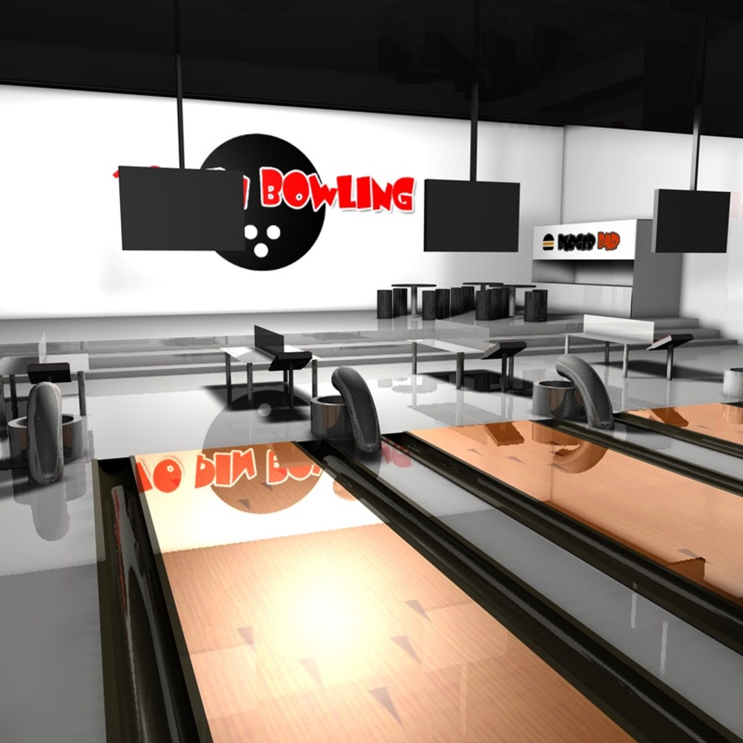 3d Bowling Alley Model