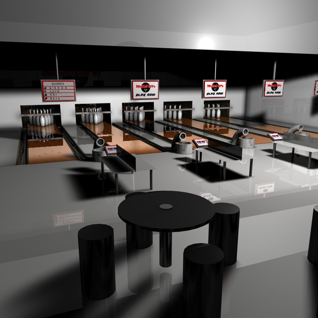3d Bowling Alley Model