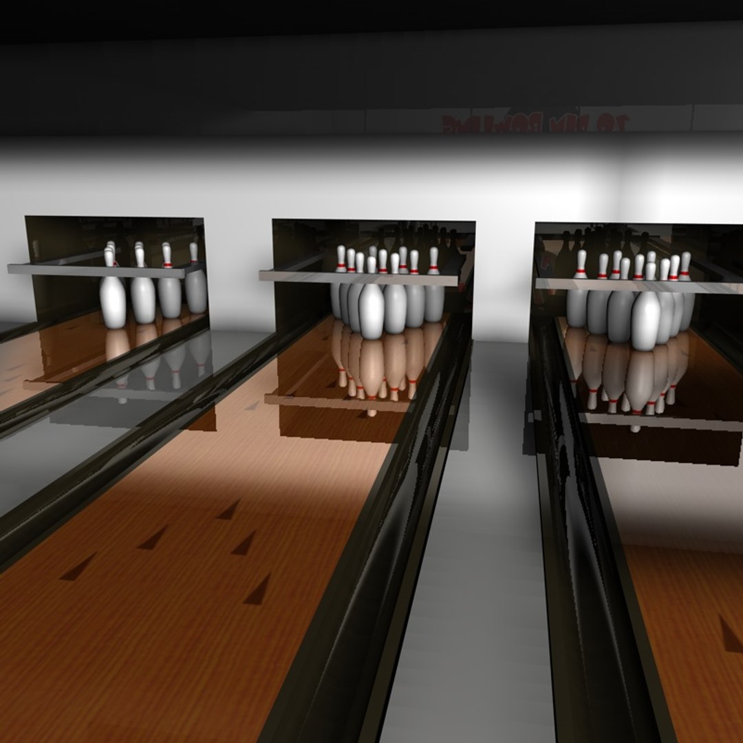 3d Bowling Alley Model