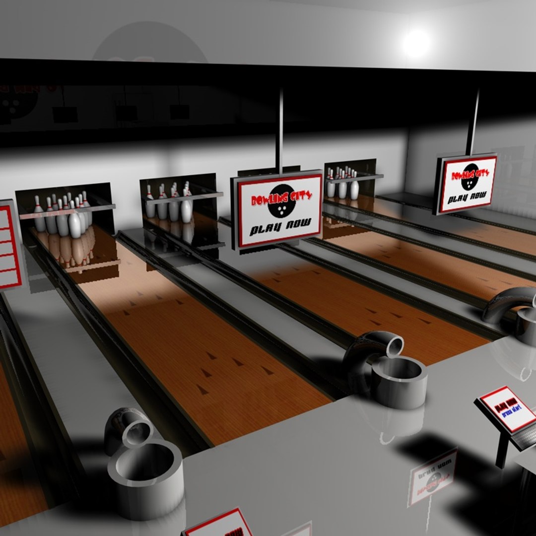 3d Bowling Alley Model