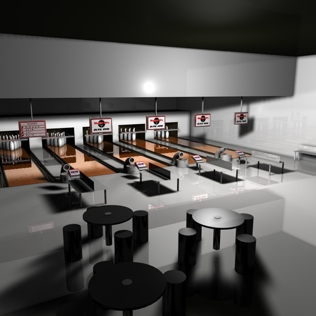 3d Bowling Alley Model