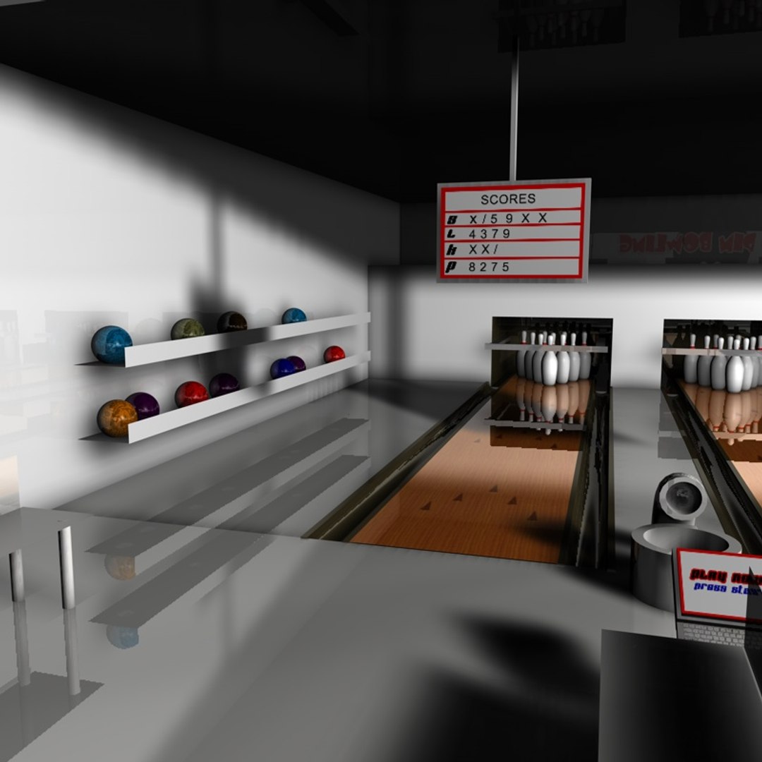 3d Bowling Alley Model