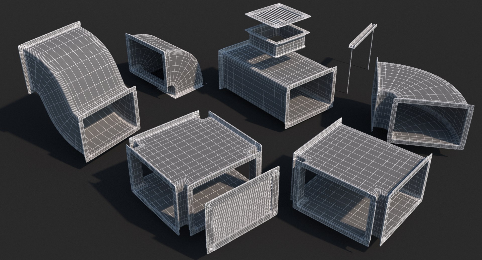 Air Duct 3D Model - TurboSquid 1400614