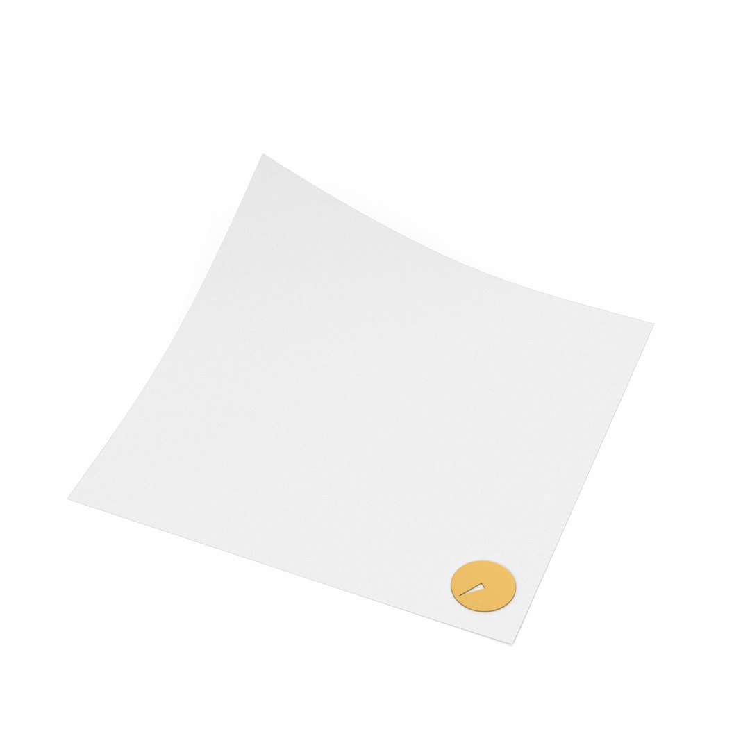 Sticky Note With Thumbtack 3D Model - TurboSquid 1838330