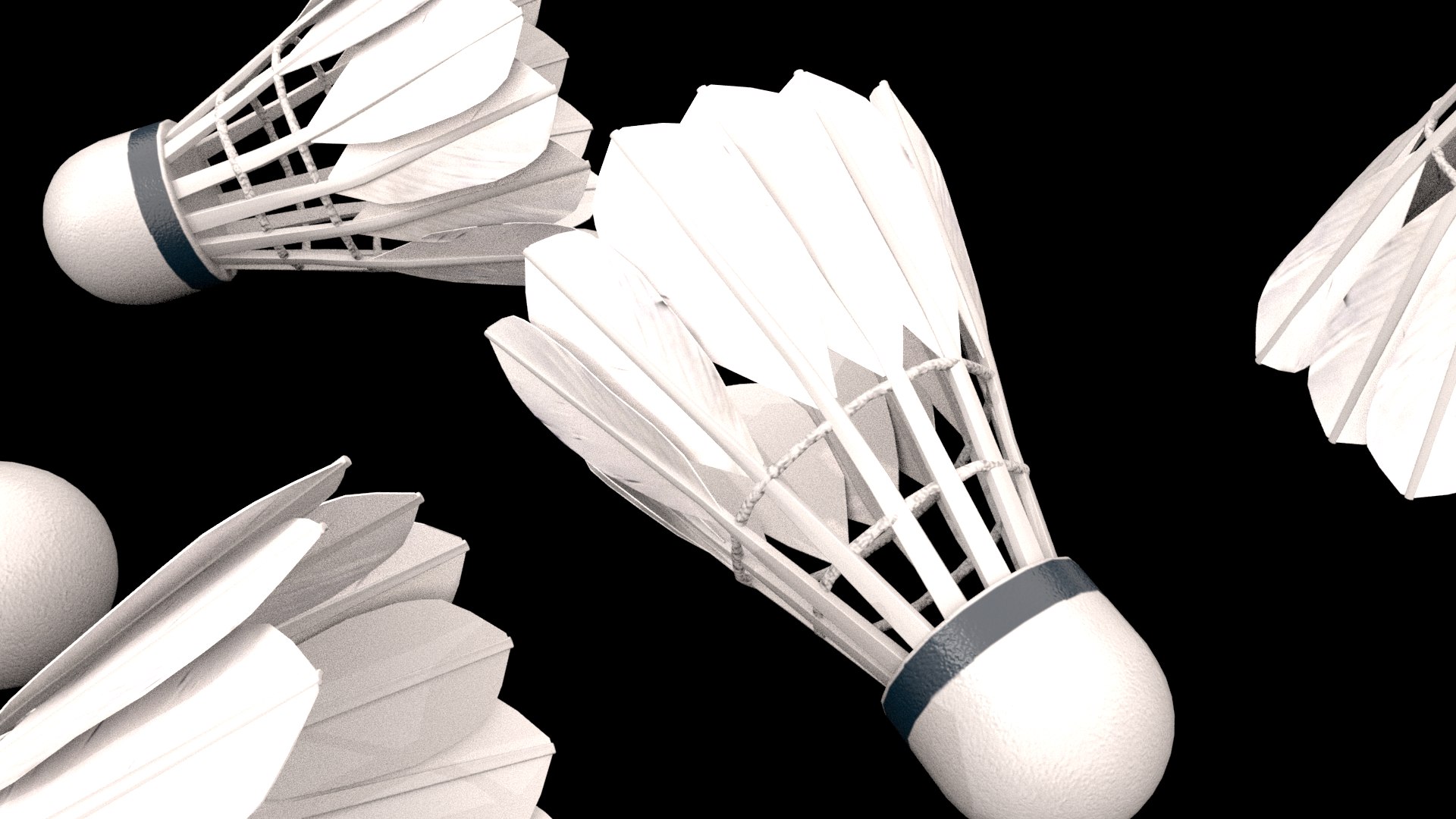 3D Badminton Shuttle Model - TurboSquid 2201011