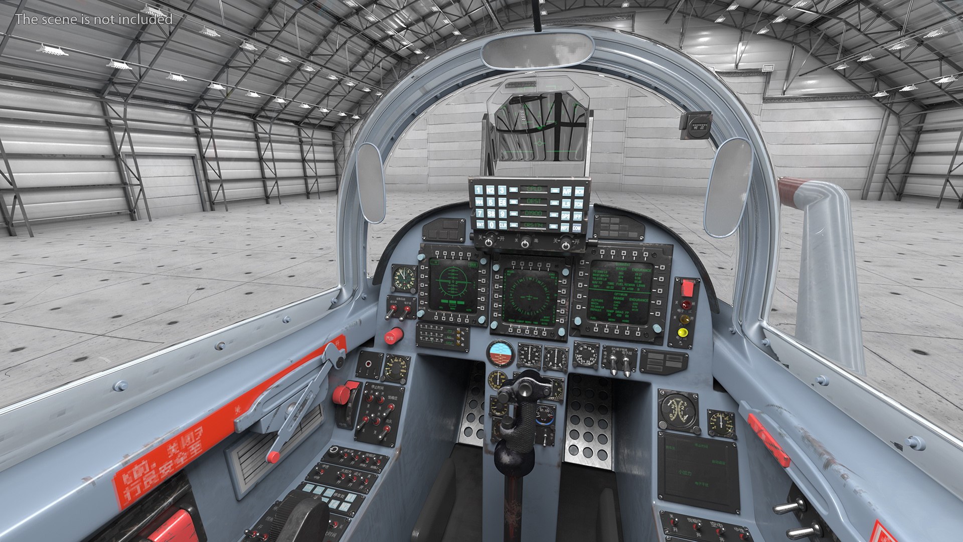 3D Chengdu J10 S Tandem Seated Cockpit Model - TurboSquid 1744153
