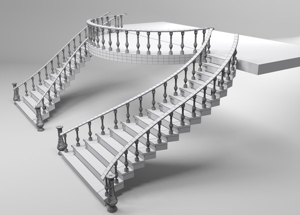 Staircase 3D model - TurboSquid 1641436