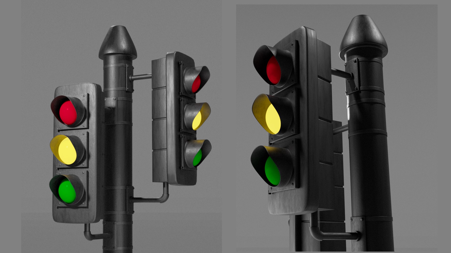 Free 3D Free Lol Poly Traffic Light Model - TurboSquid 2023940