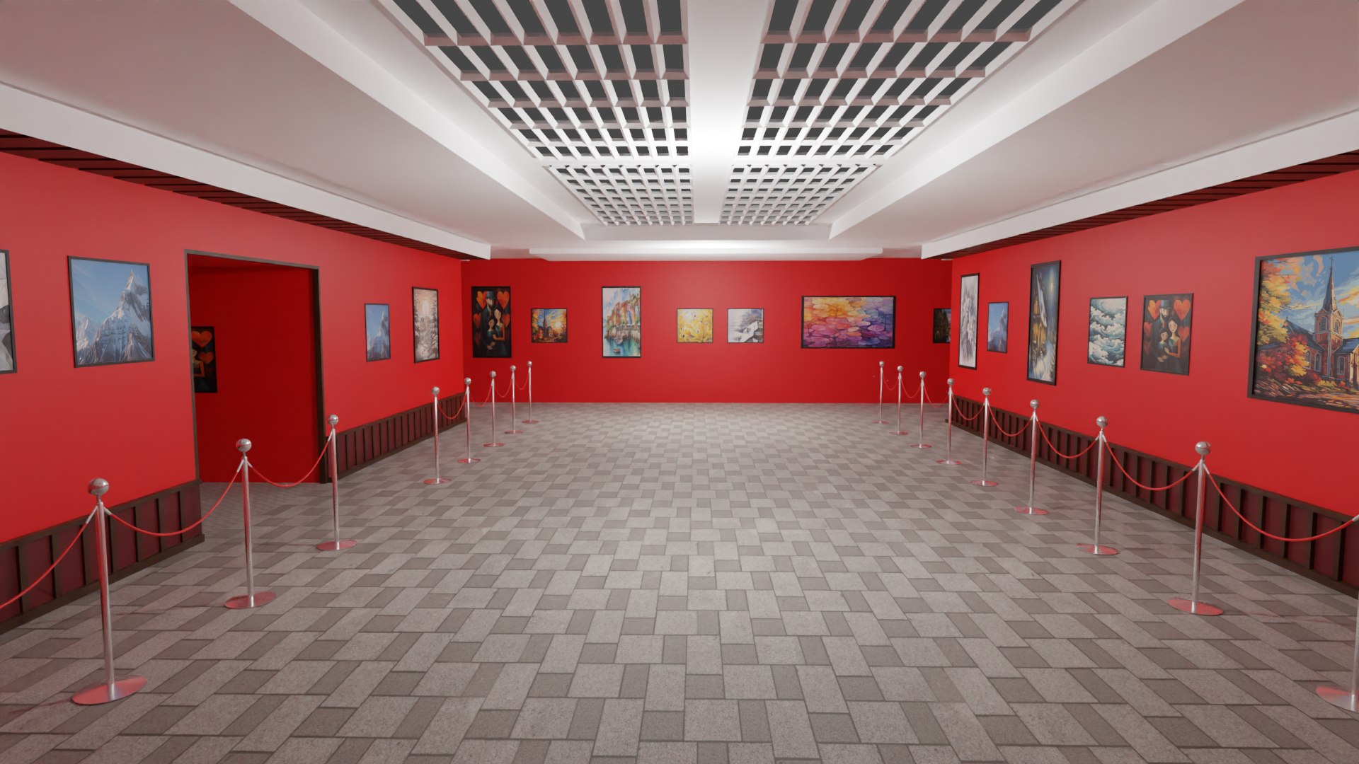 3D Art Gallery Model - TurboSquid 2157936