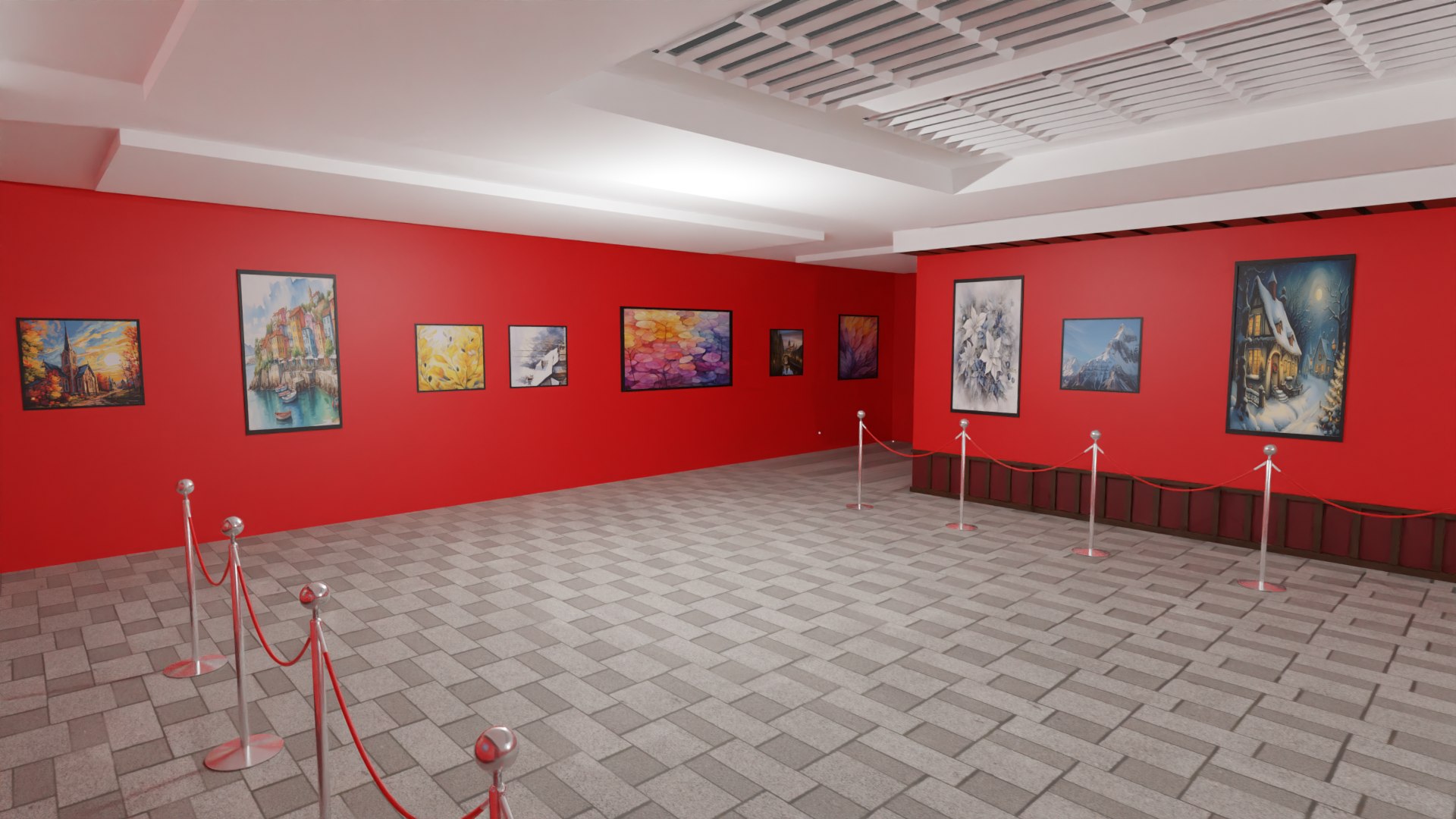 3D Art Gallery Model - TurboSquid 2157936