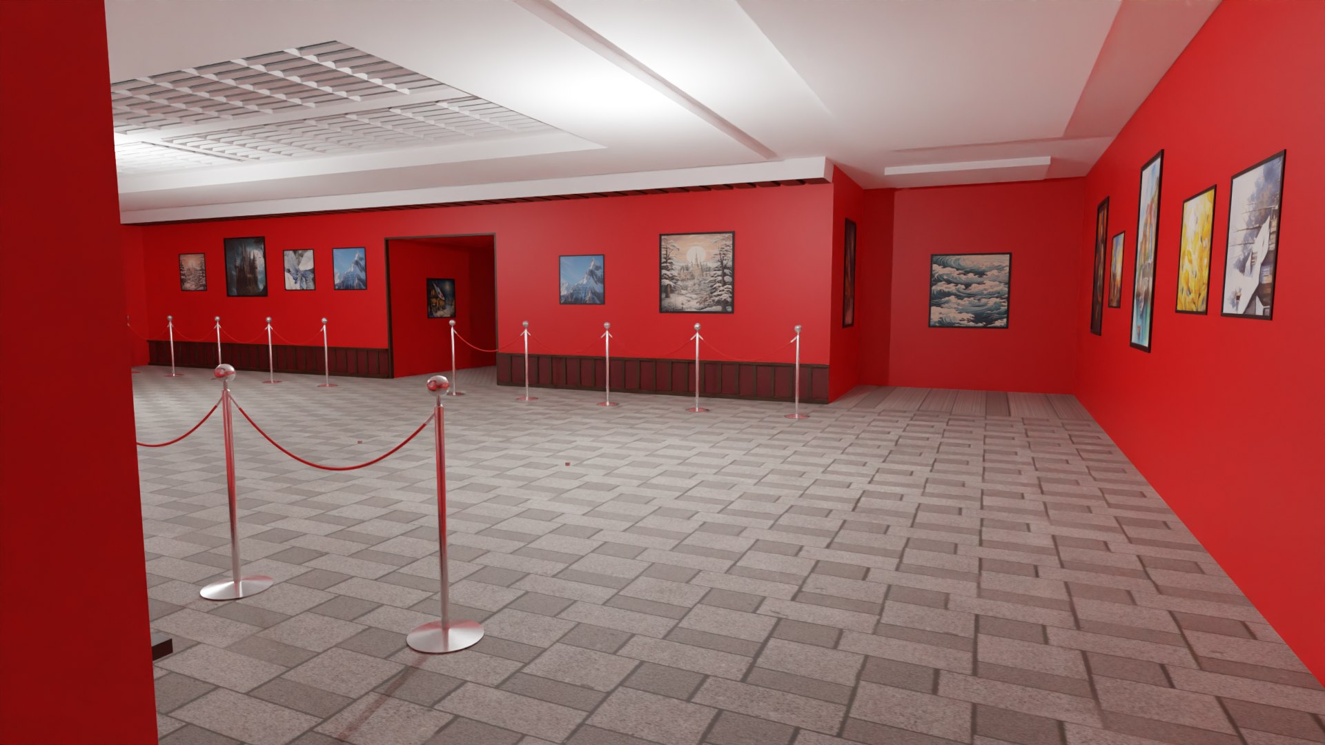 3D Art Gallery Model - TurboSquid 2157936