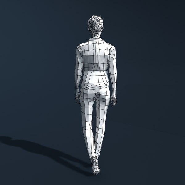 3d model of woman silhouette