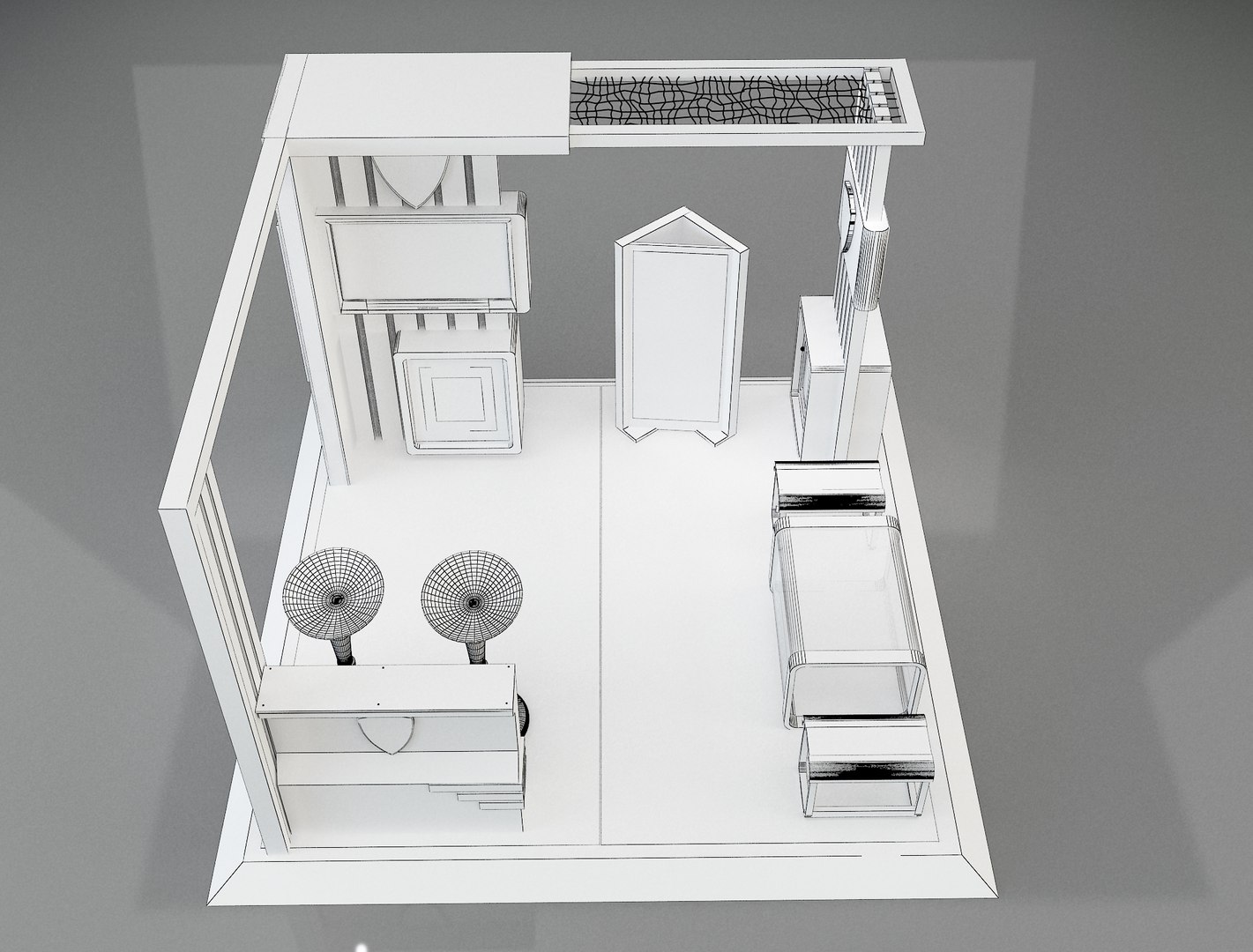 3D Model Booth Exhibition Stand C47 - TurboSquid 2163893