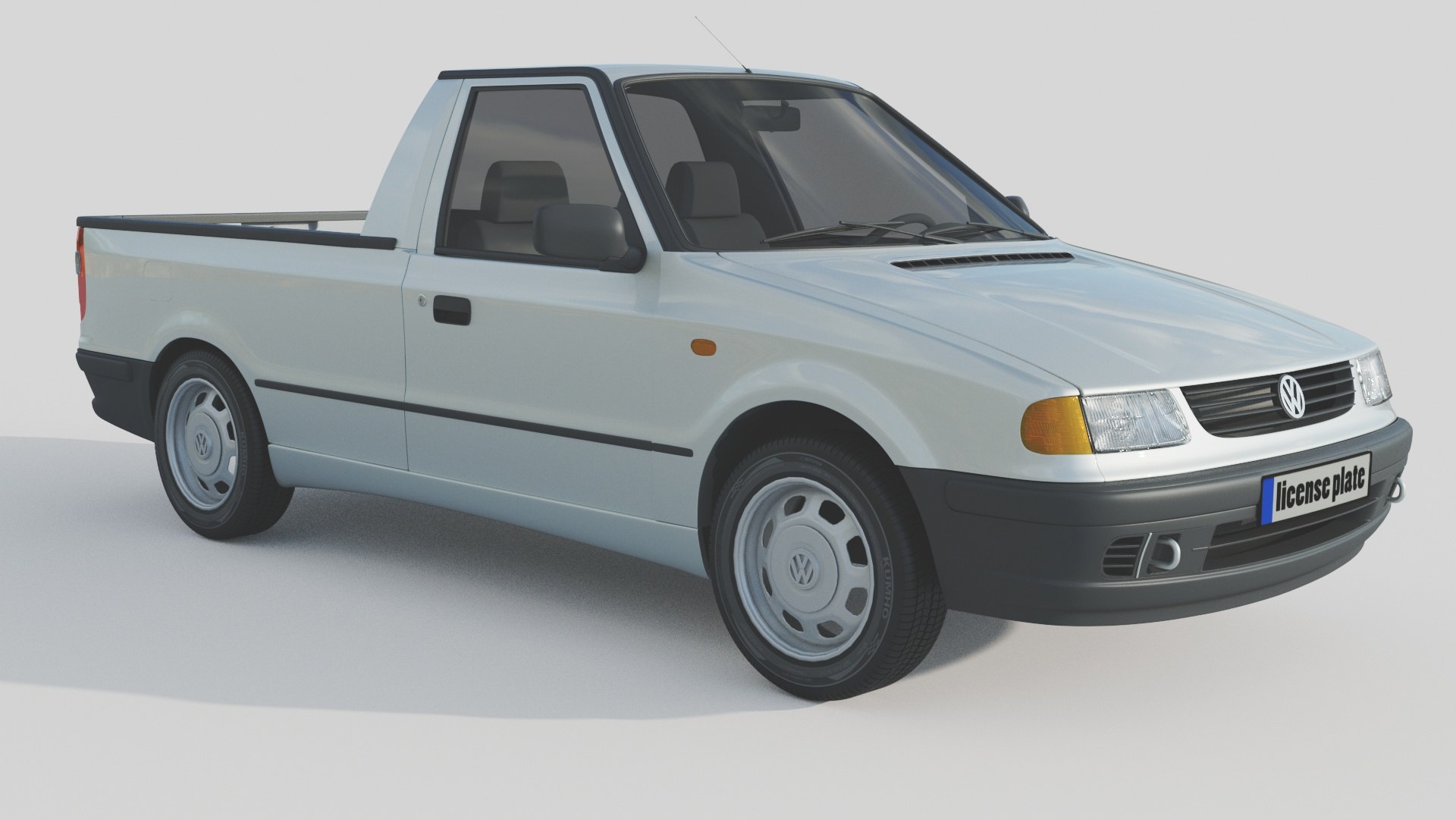 3D Model Volkswagen Caddy Pickup MK2 - TurboSquid 2421154