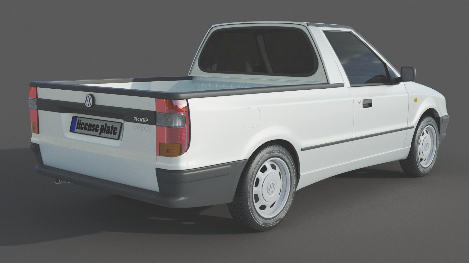 3D Model Volkswagen Caddy Pickup MK2 - TurboSquid 2421154
