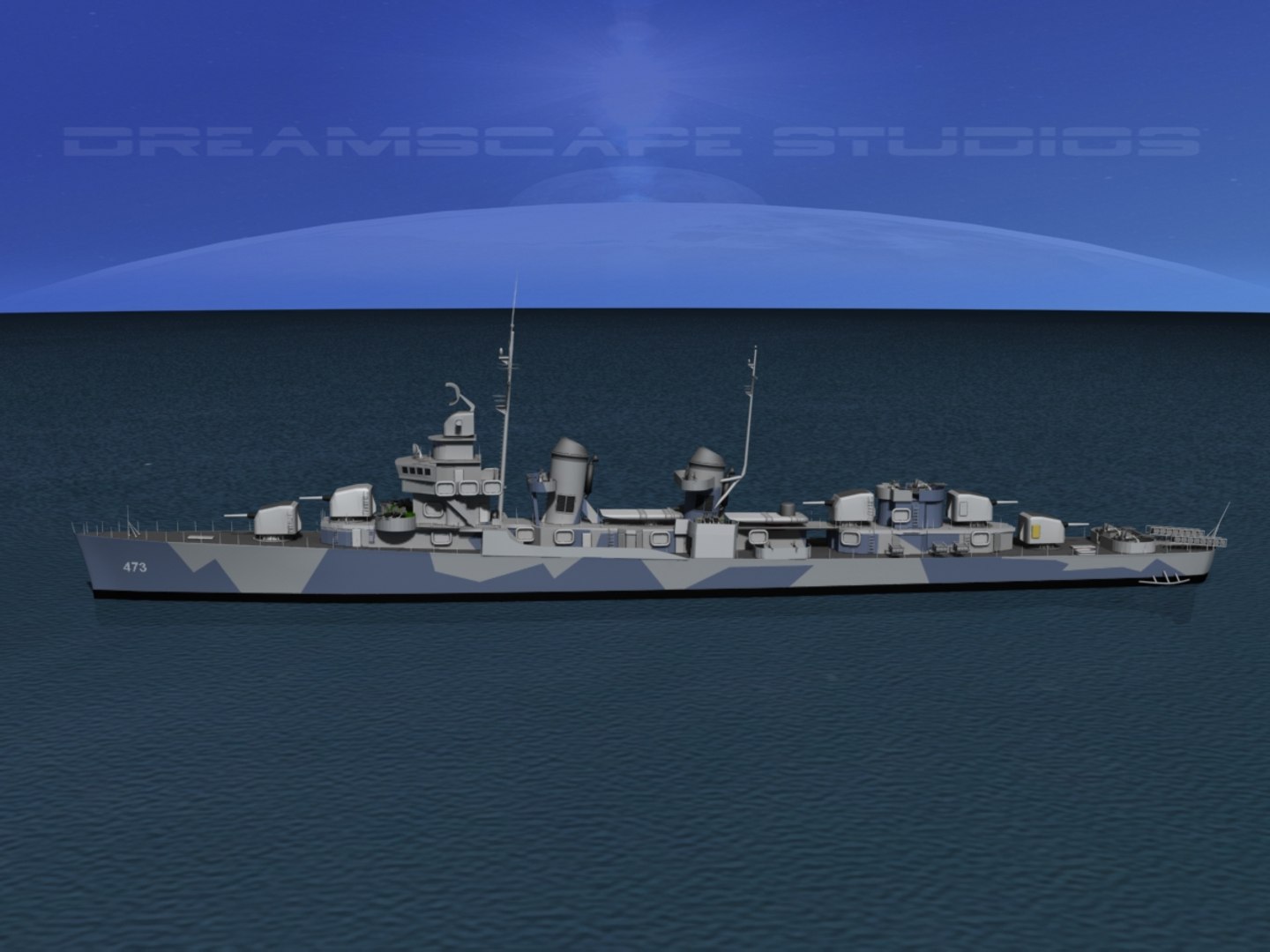 3d fletcher class destroyers