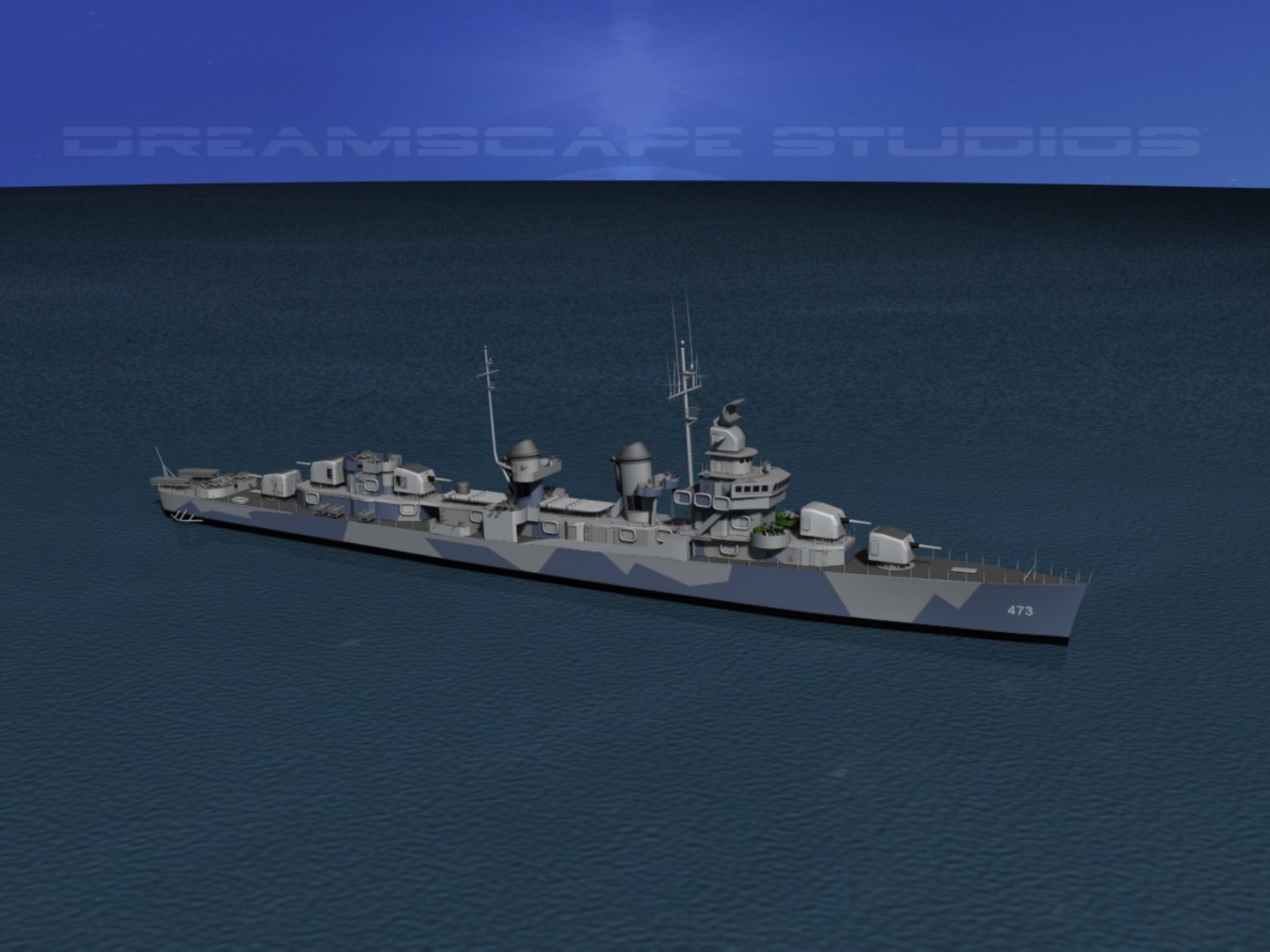 3d fletcher class destroyers