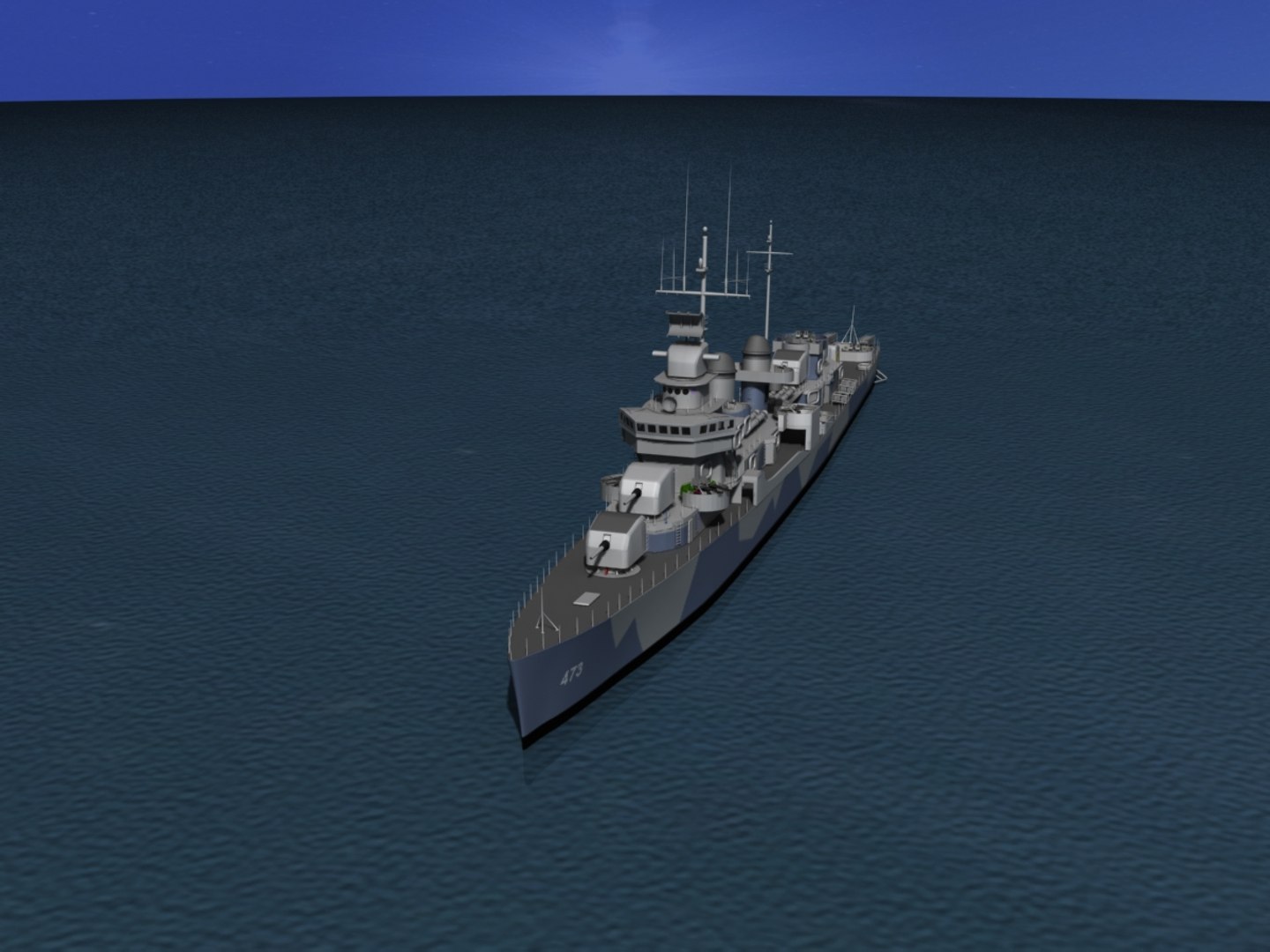 3d fletcher class destroyers