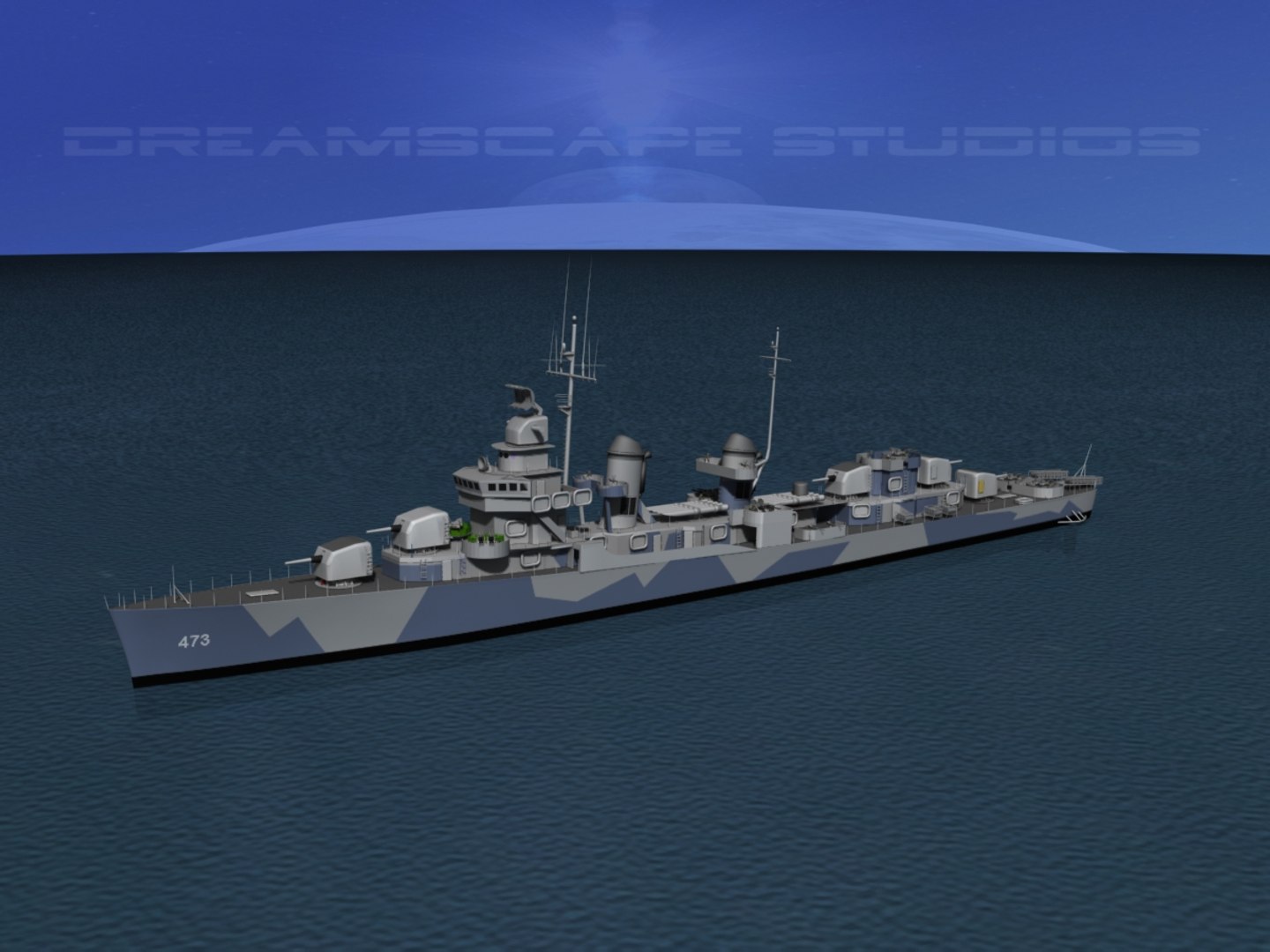 3d fletcher class destroyers