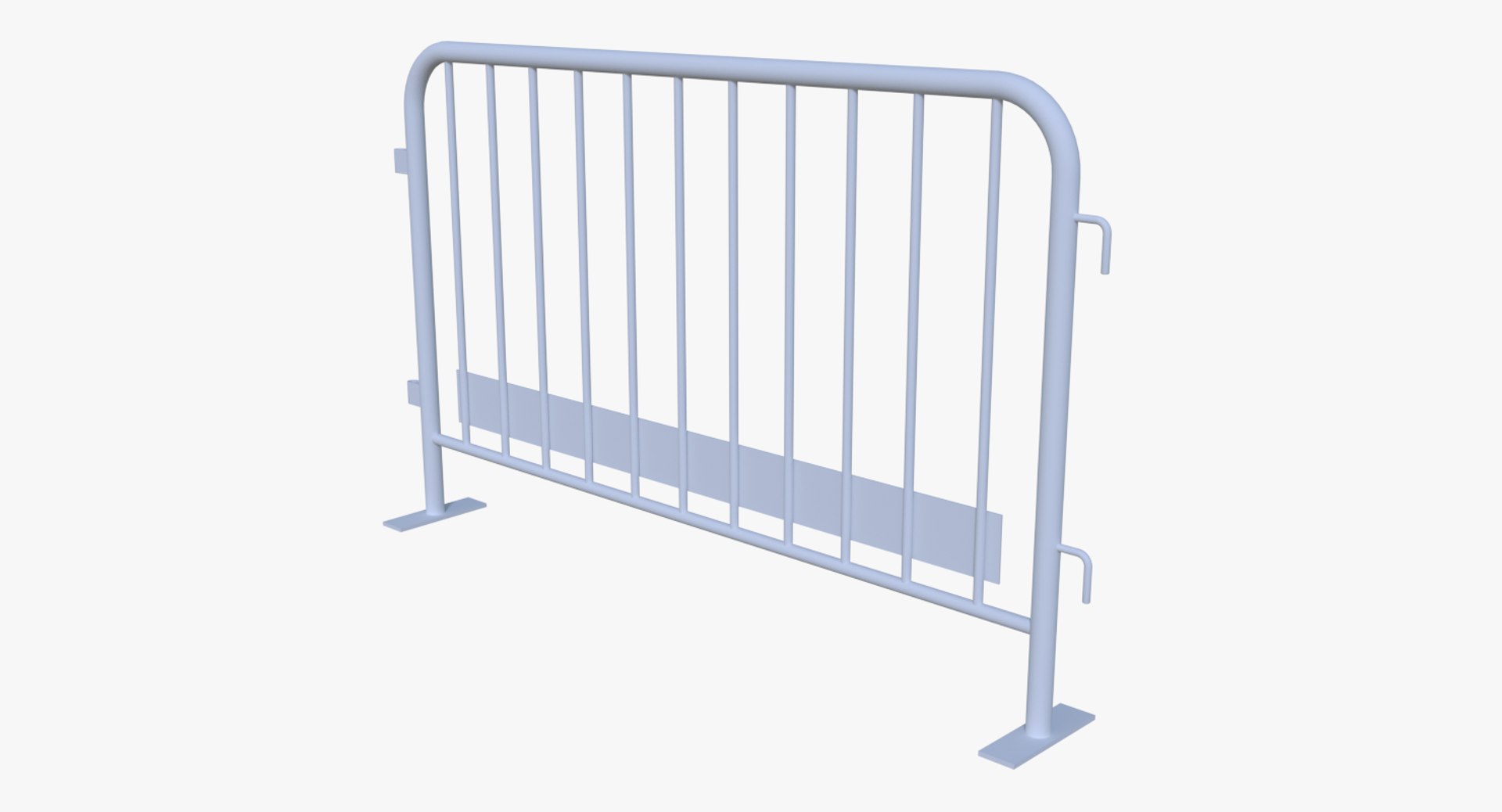 Crowd Barrier 3d Model