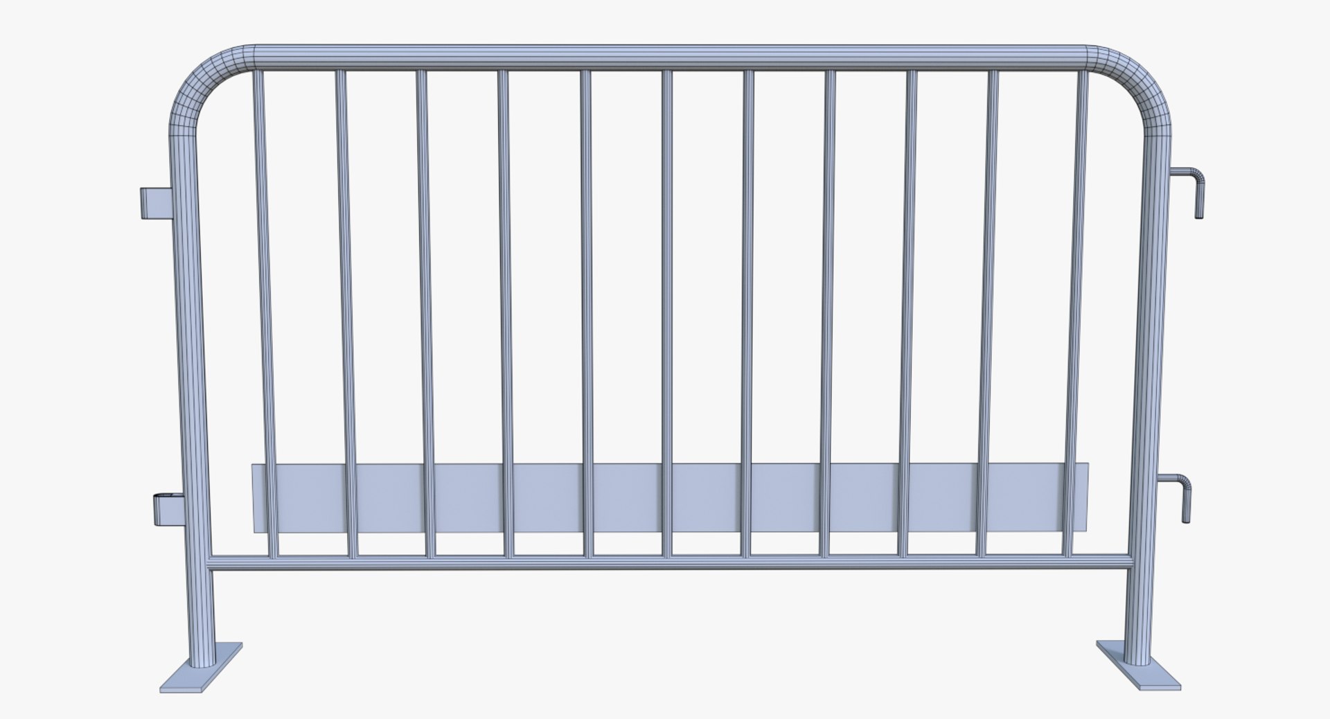 Crowd Barrier 3d Model