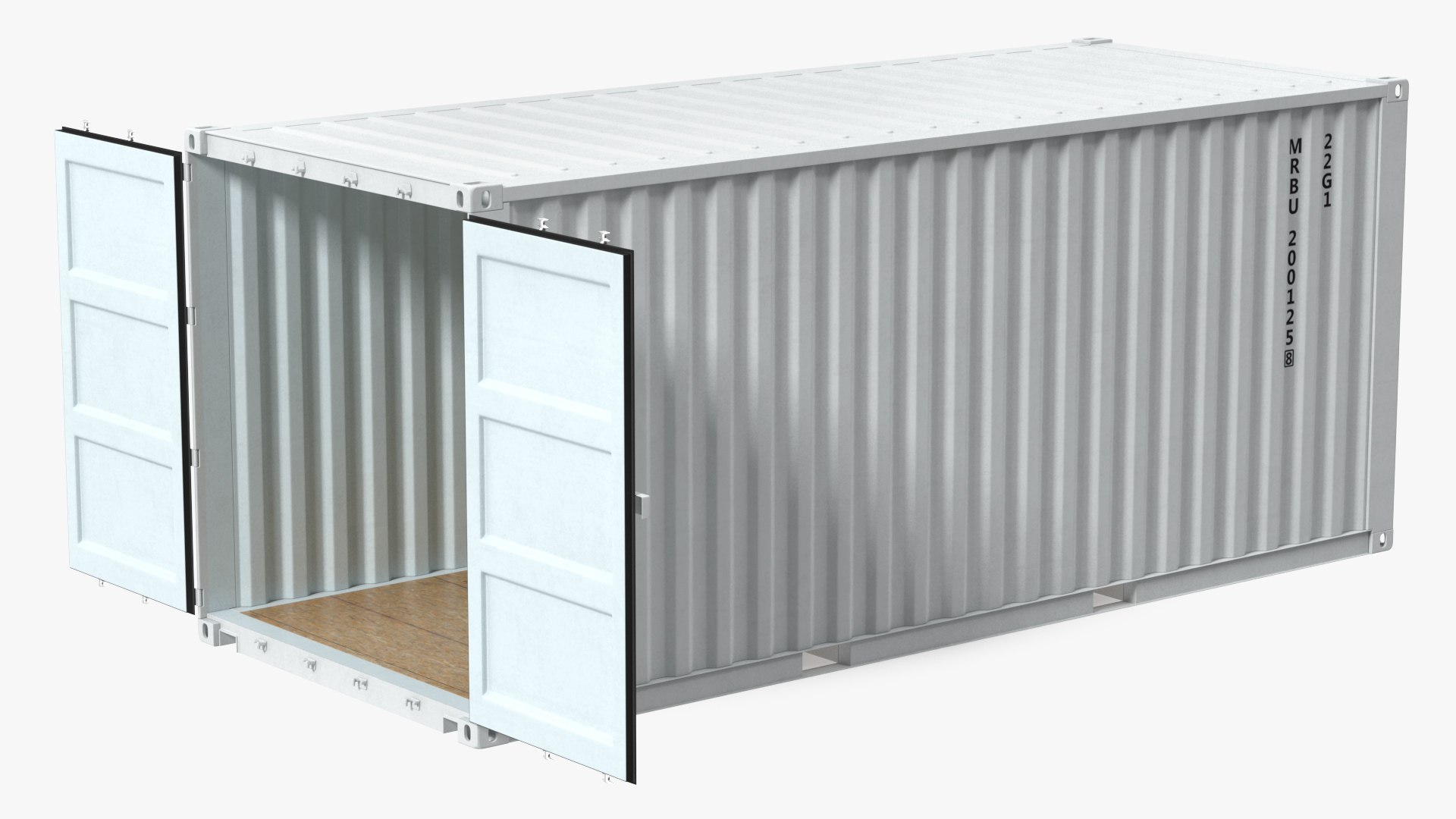 3d 20 Ft Iso Container Model