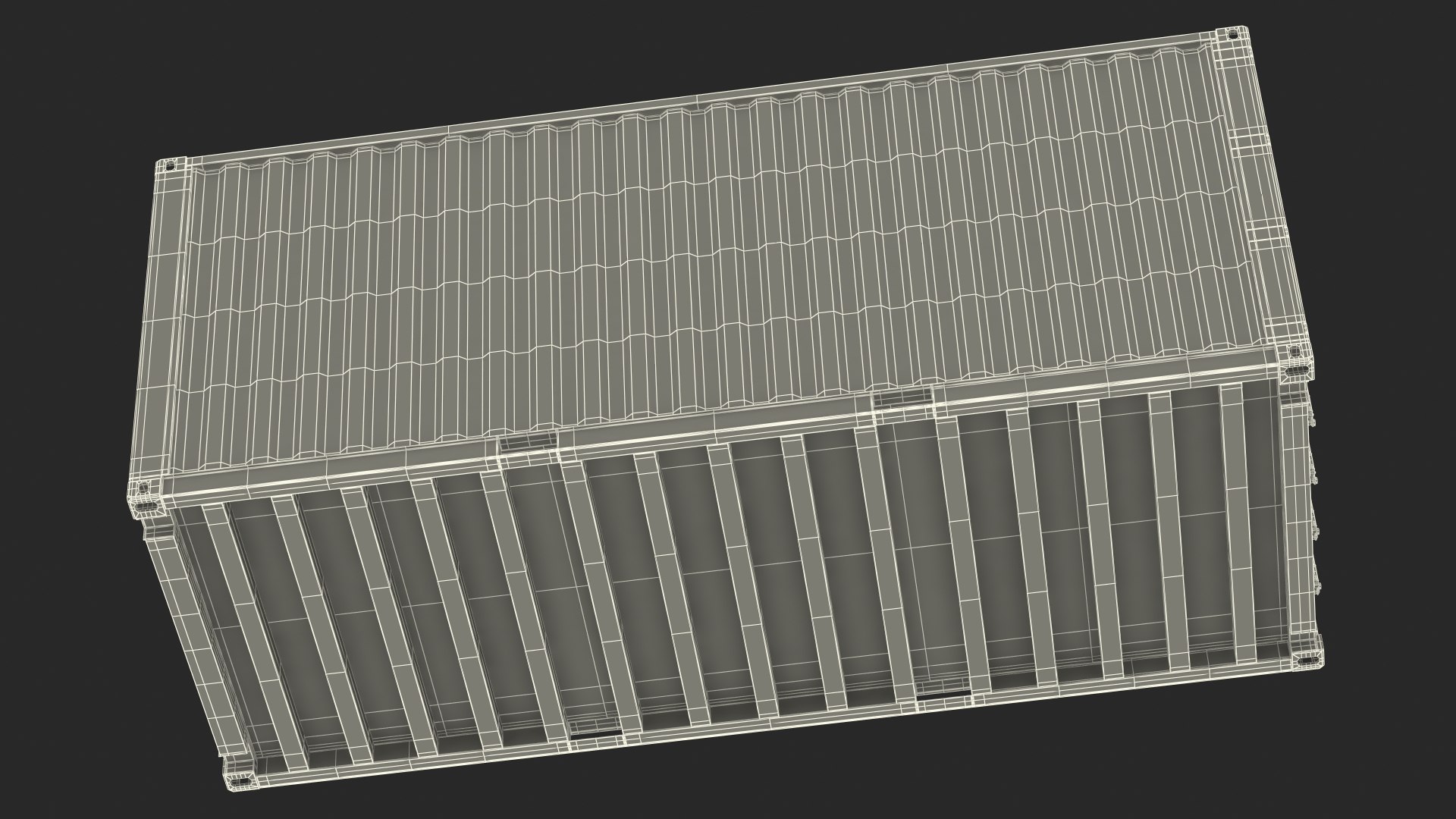 3d 20 ft iso container model