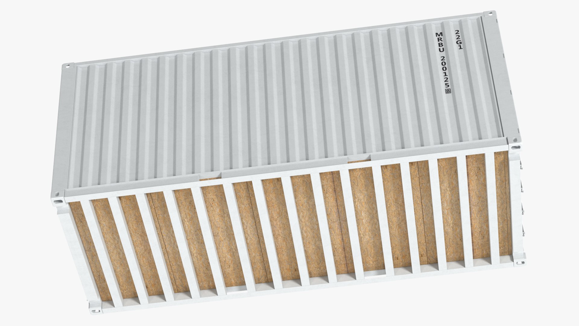 3d 20 Ft Iso Container Model