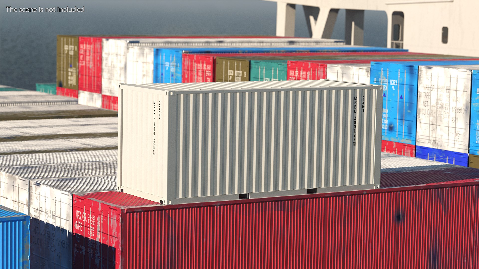 3d 20 Ft Iso Container Model