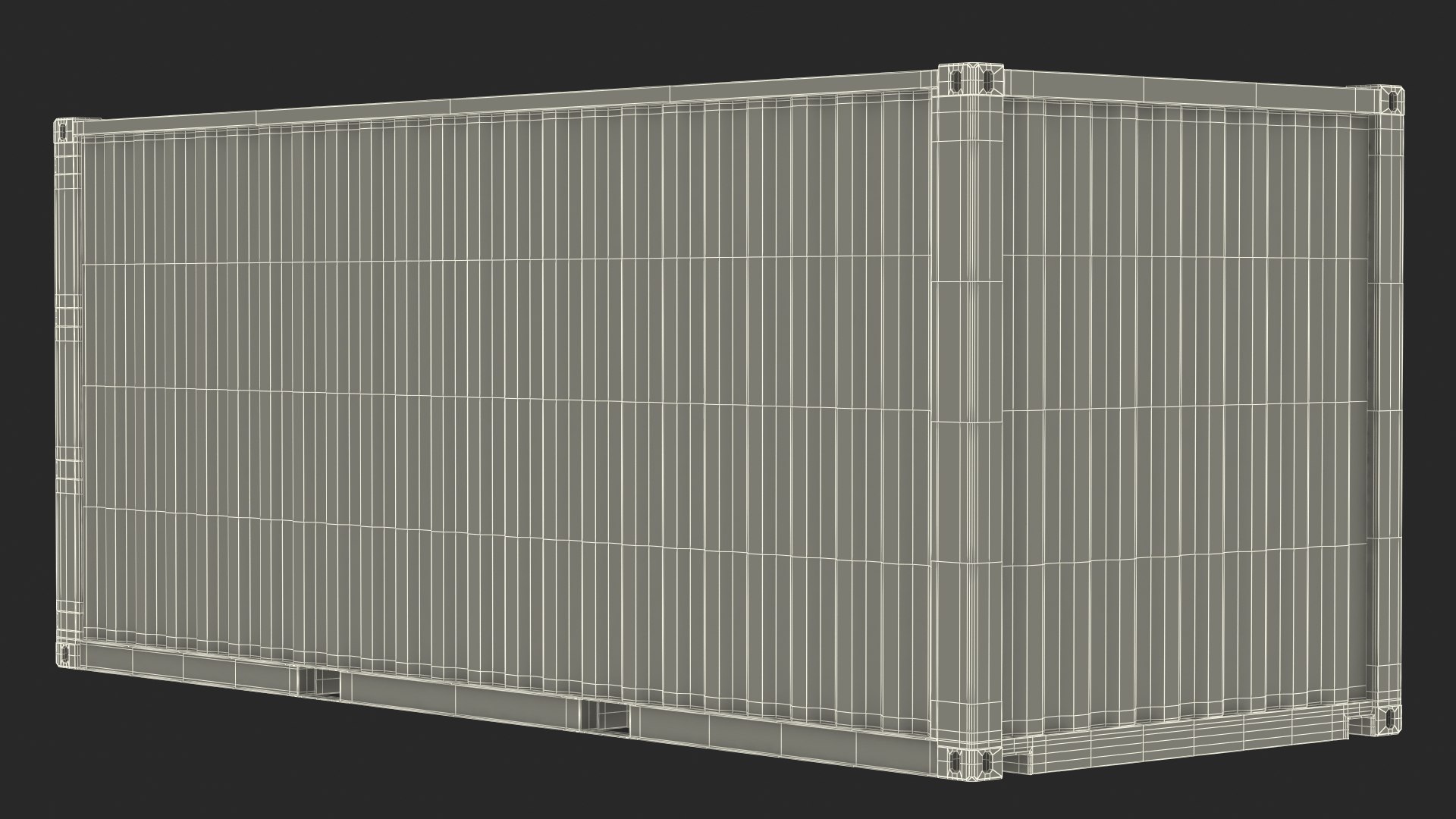 3d 20 ft iso container model