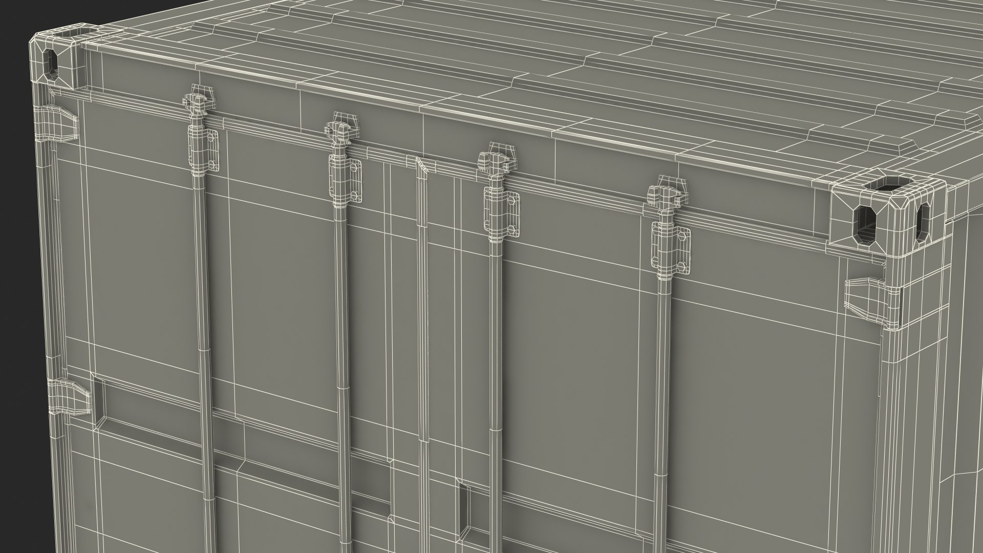 3d 20 ft iso container model