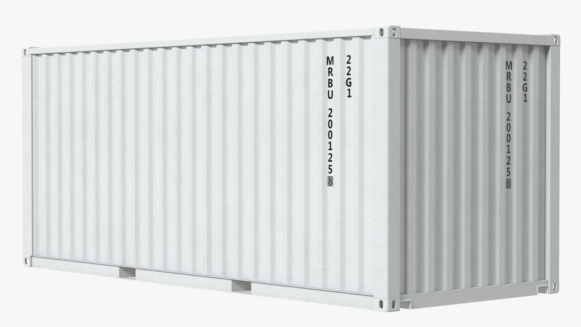 3d 20 Ft Iso Container Model