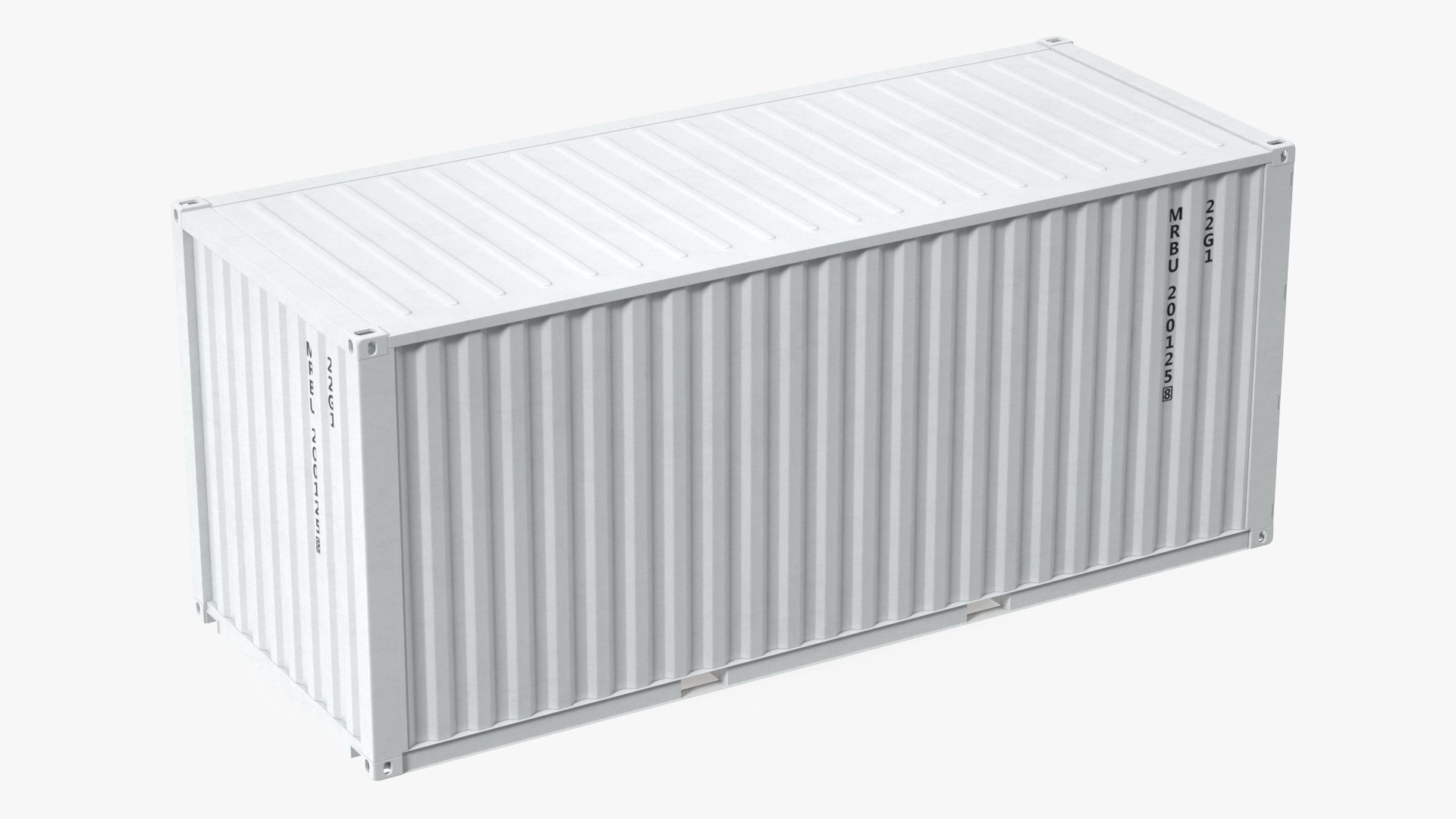 3d 20 Ft Iso Container Model