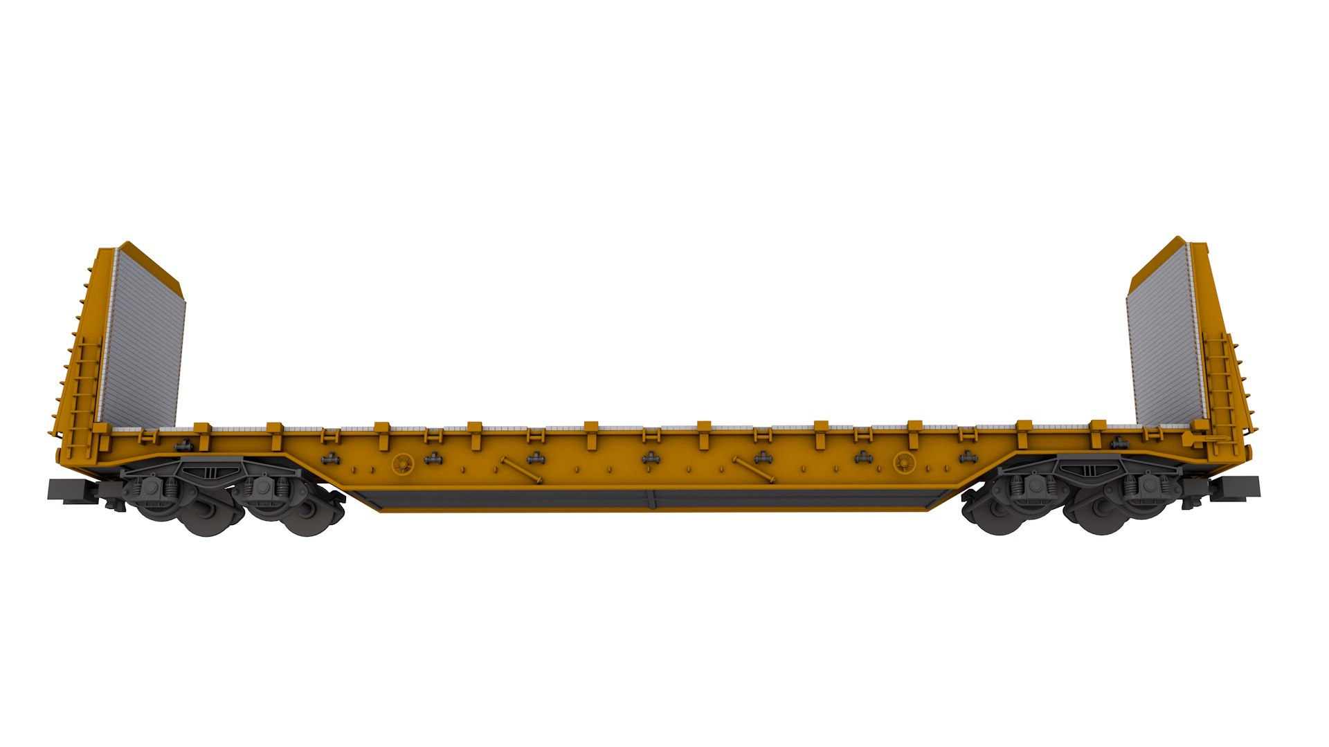 Bulkhead Flat Rail Car 3D - TurboSquid 1869730