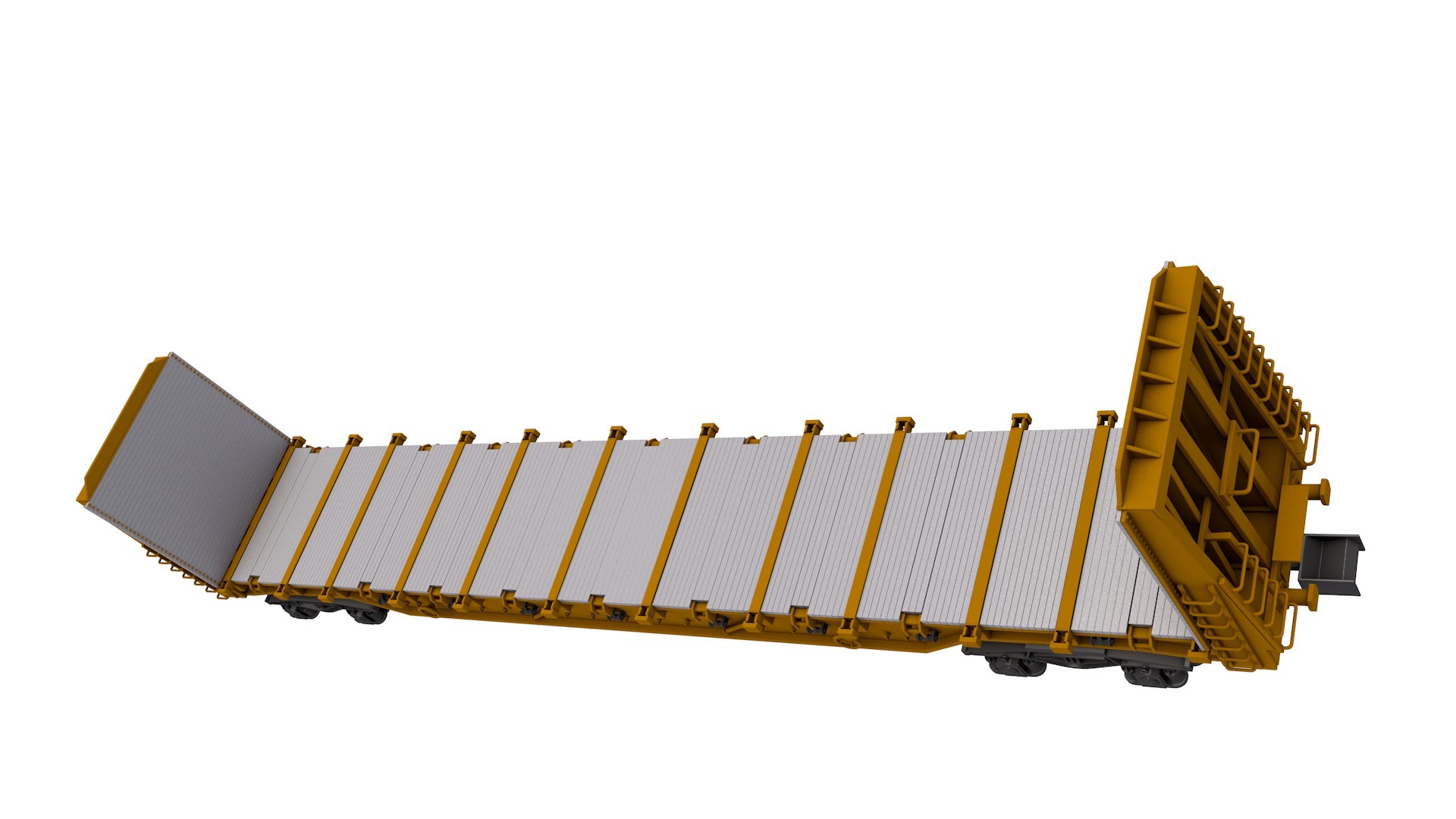 Bulkhead Flat Rail Car 3D - TurboSquid 1869730
