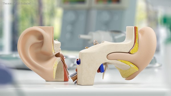 3D model human ear anatomy structure - TurboSquid 1645933