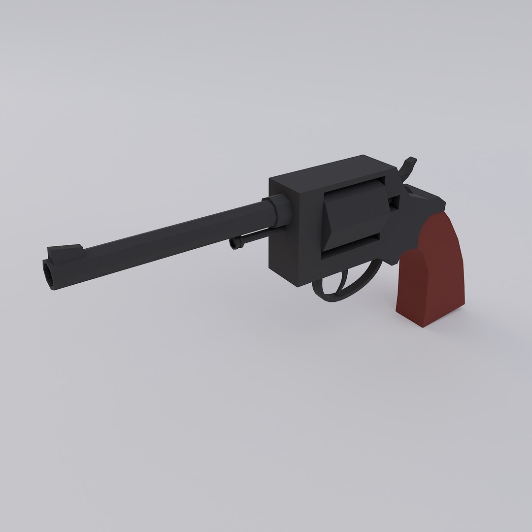 Colt Official Police revolver model - TurboSquid 1992378