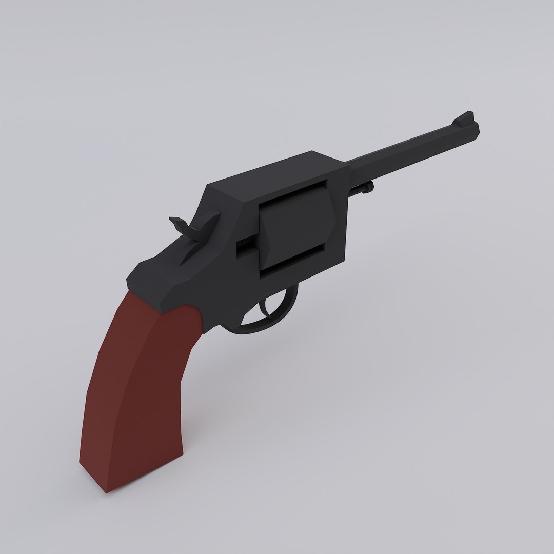 Colt Official Police revolver model - TurboSquid 1992378