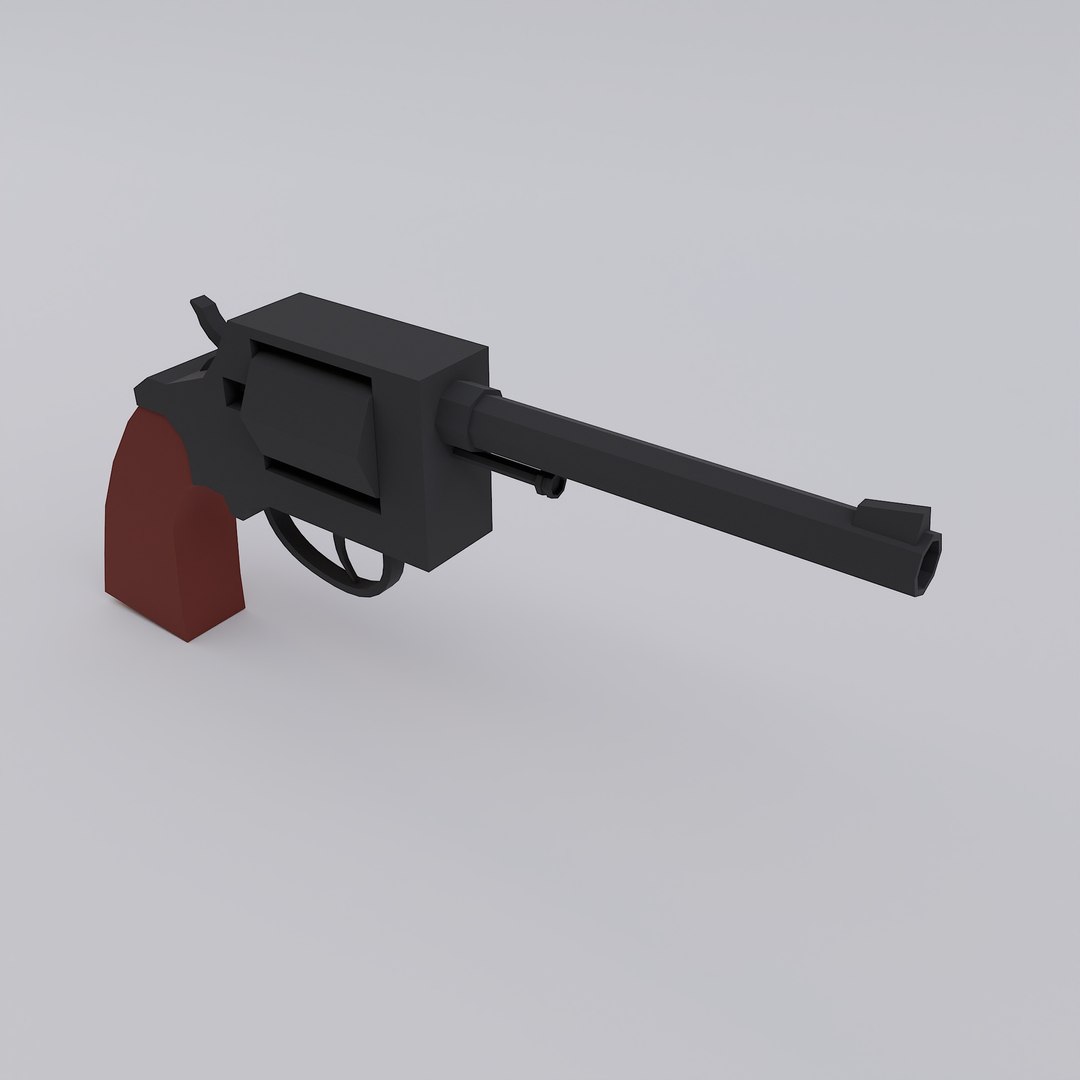 Colt Official Police revolver model - TurboSquid 1992378