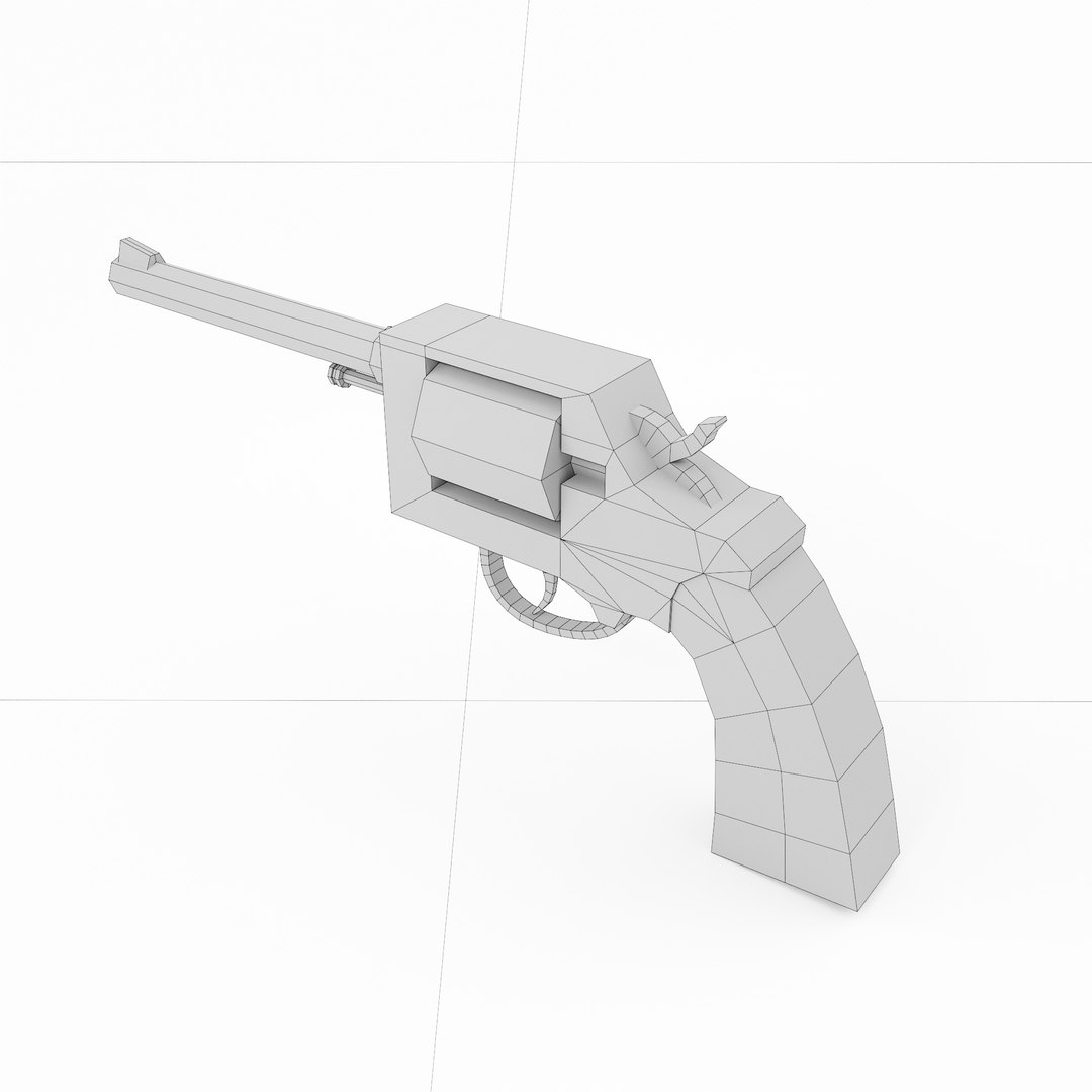 Colt Official Police revolver model - TurboSquid 1992378